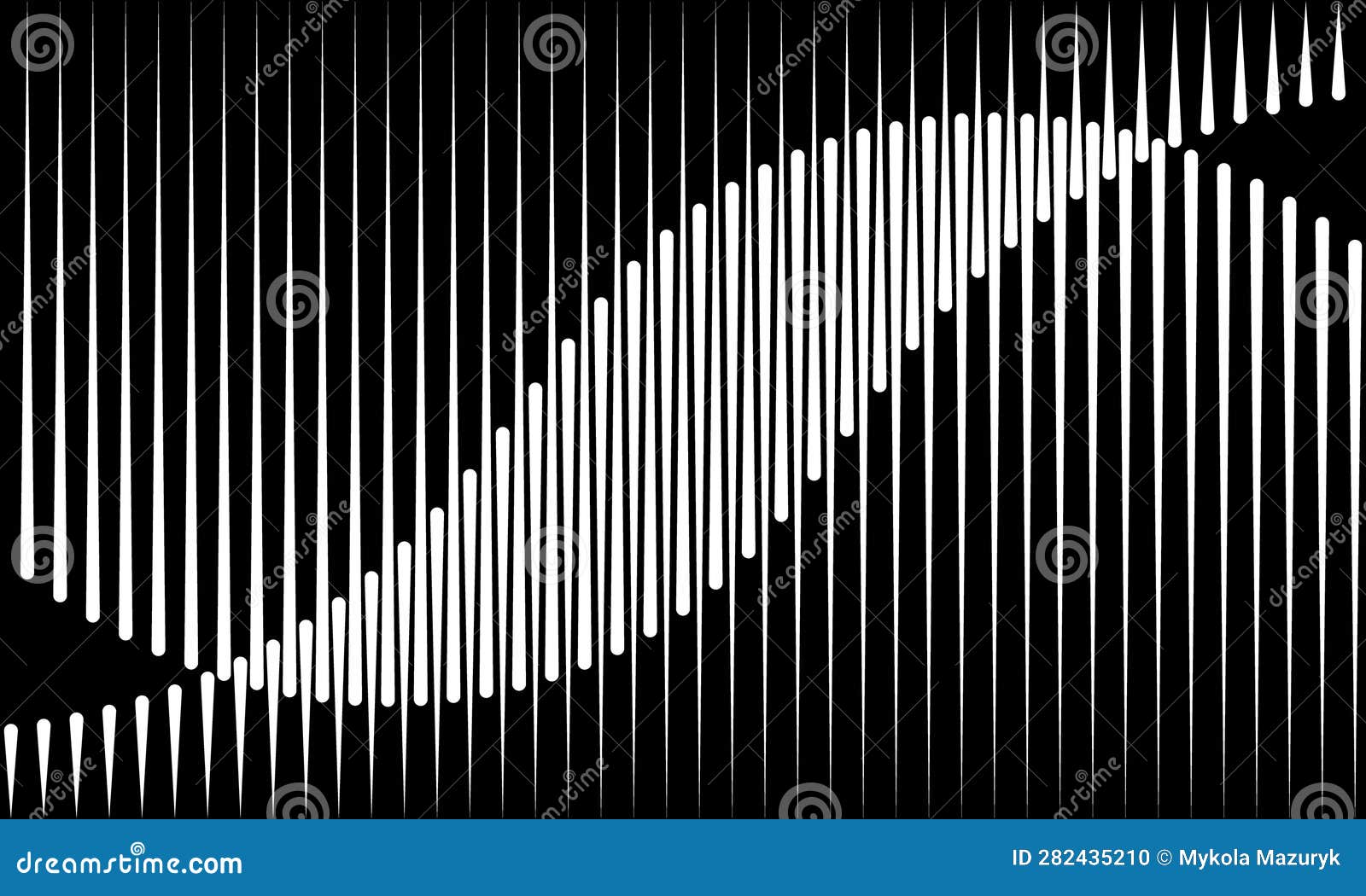 Abstract Art Geometric Background with Vertical Lines. Optical Illusion ...