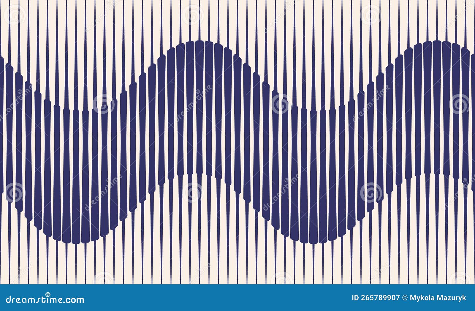 Abstract Art Geometric Background with Vertical Lines. Optical Illusion ...