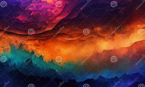 Abstract Art Gradient Background with Liquid Fluid Grunge Texture ...