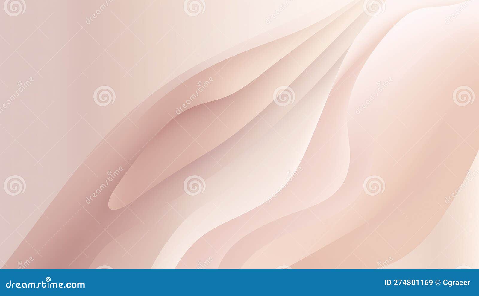 Abstract Art Graphic in Pastel Shades with a Light Wave Design Stock ...