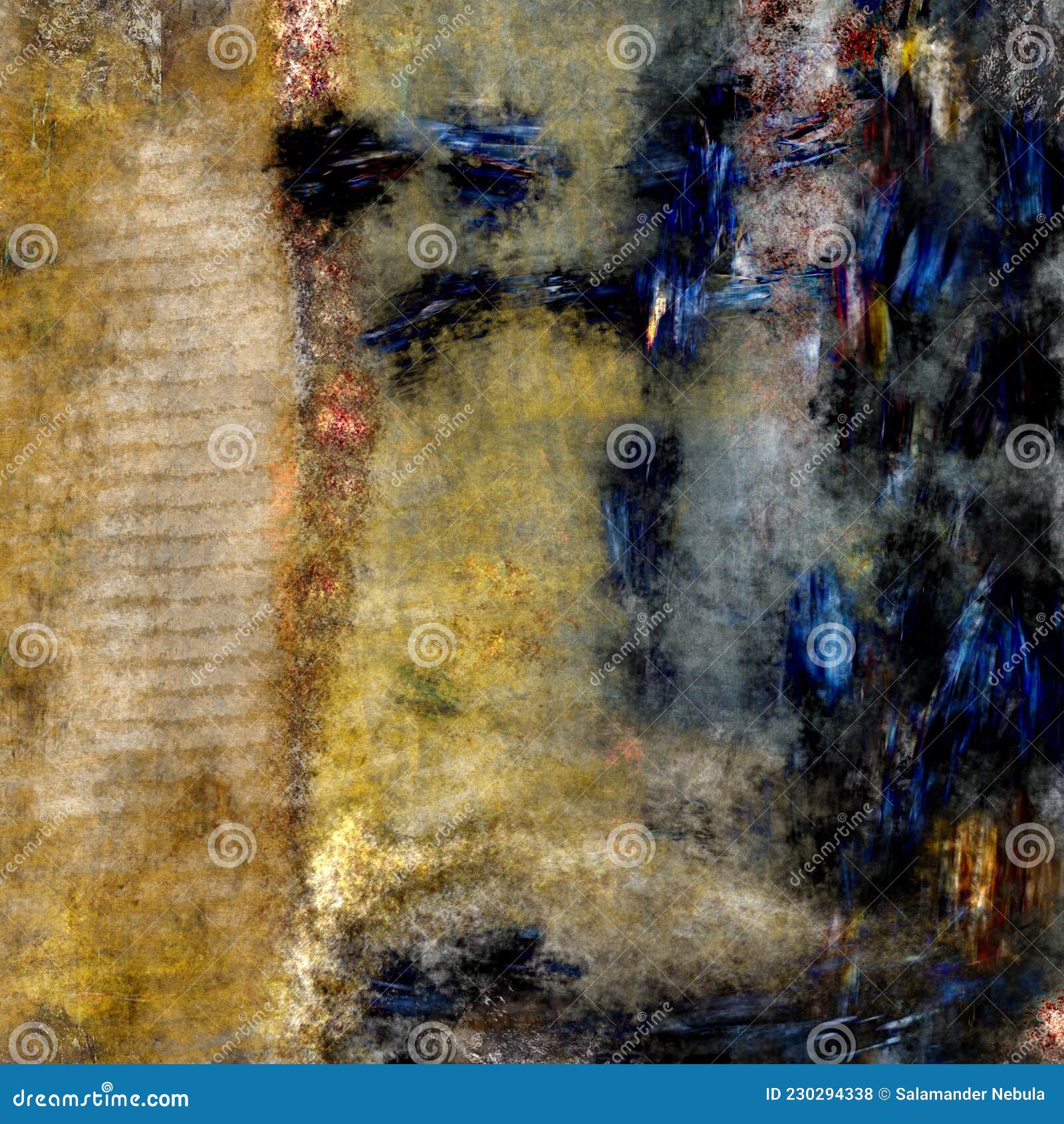 Abstract Art with Grunge Texture Stock Illustration - Illustration of ...