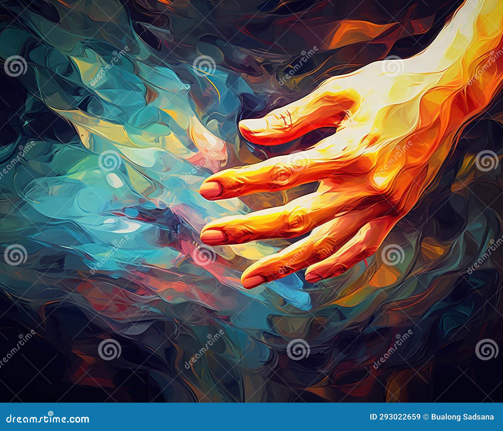 Abstract Art of Hands Touching Abstract Art of Hands Touching Abstract ...