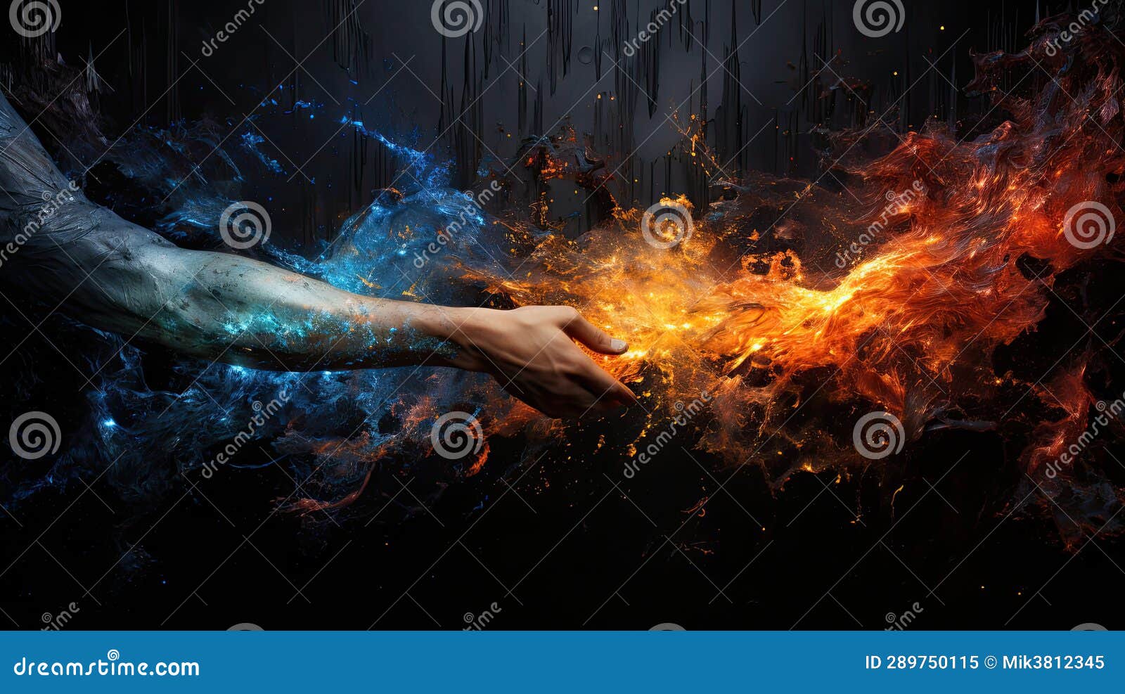Abstract Art of Hands Touching. Stock Illustration - Illustration of ...
