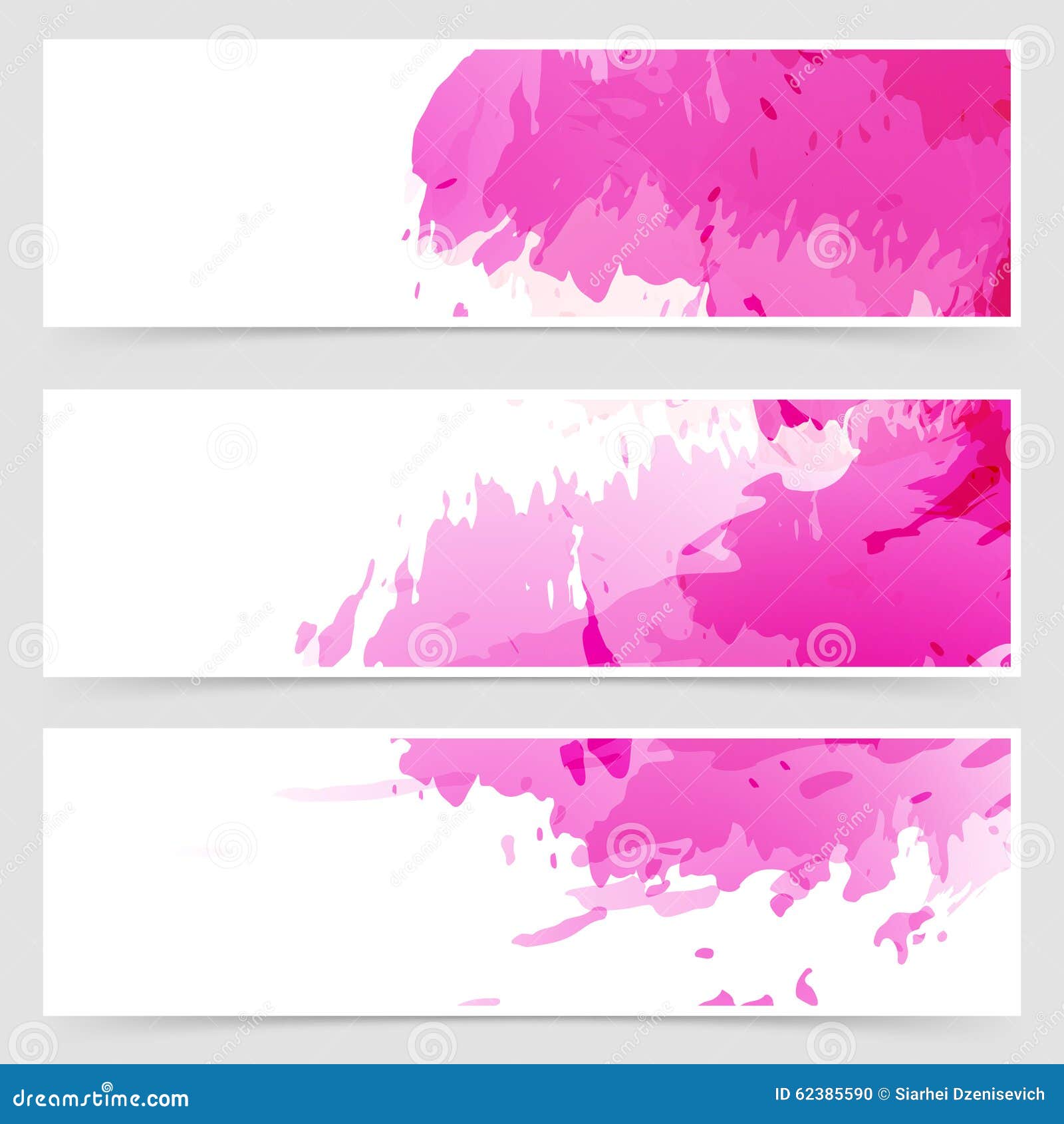 Abstract Art Header Set Collection Stock Vector - Illustration of ...