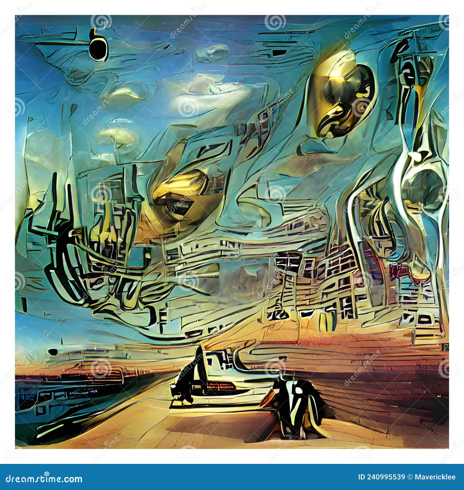 Abstract Art - Infinite Space Stock Illustration - Illustration of ...