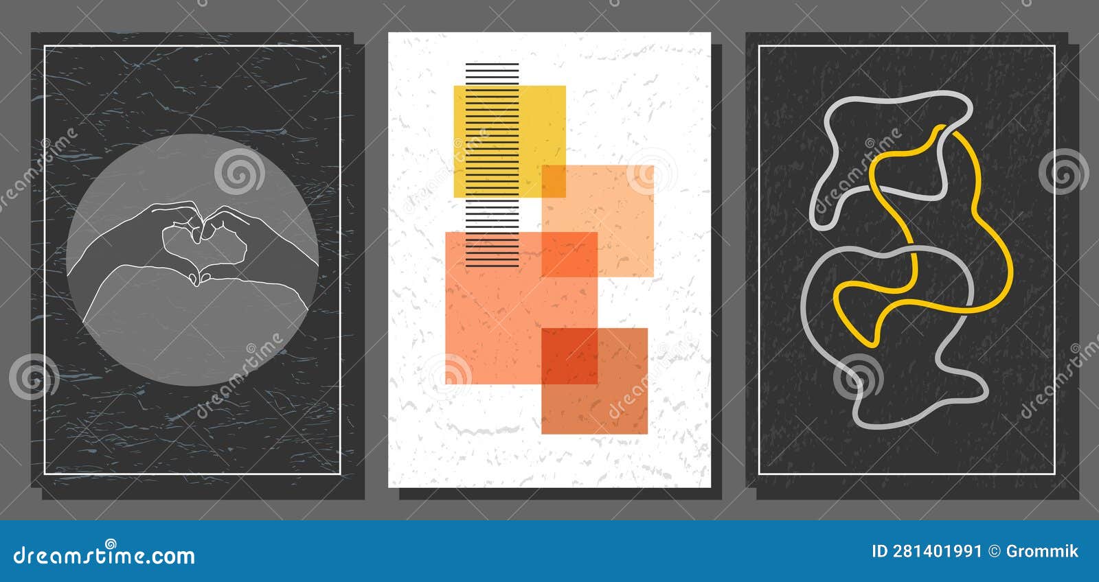 Abstract Art for Interior Design, Paintings, Covers, Posters Stock ...