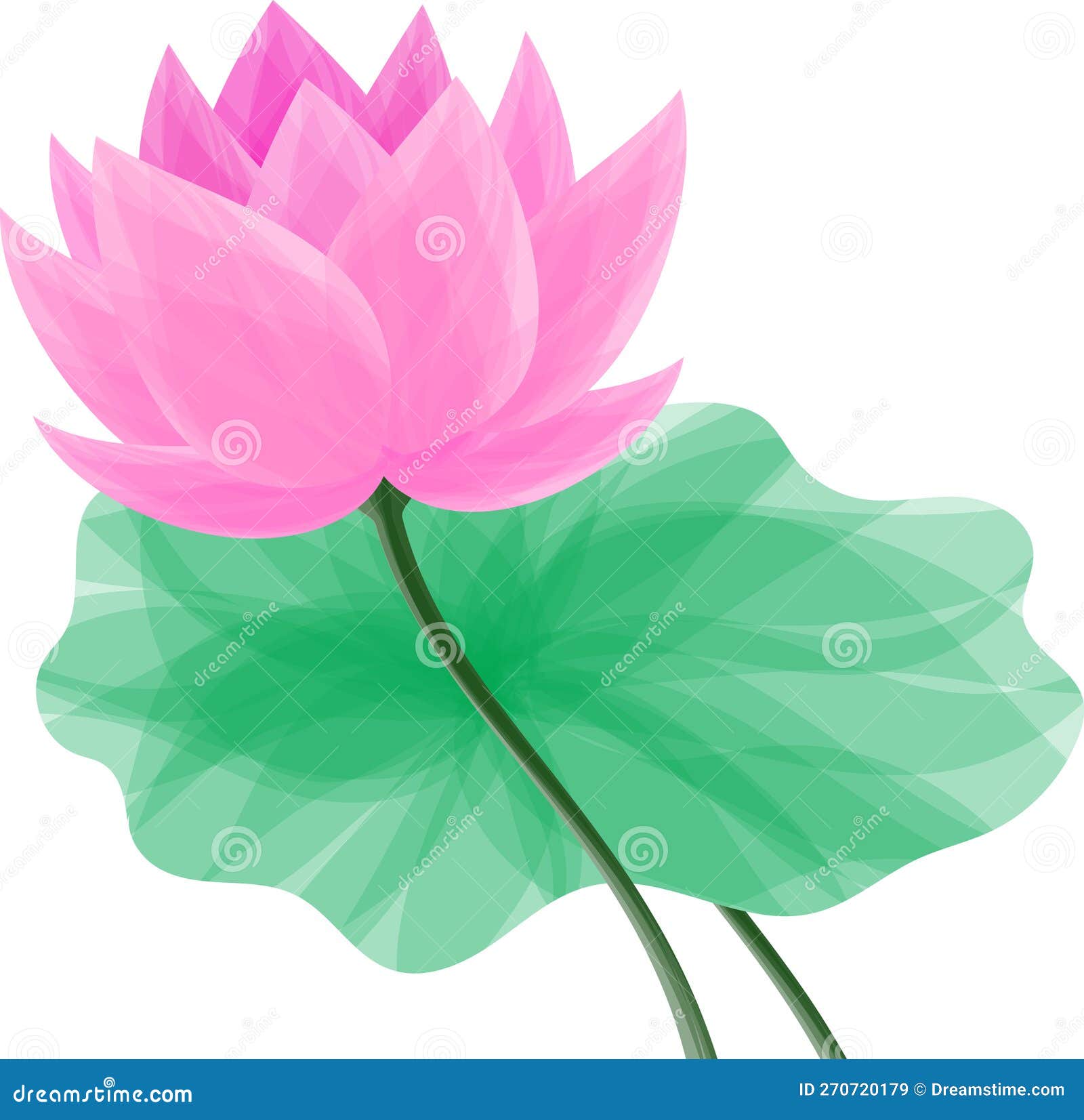 Abstract art lotus flower stock illustration. Illustration of template ...