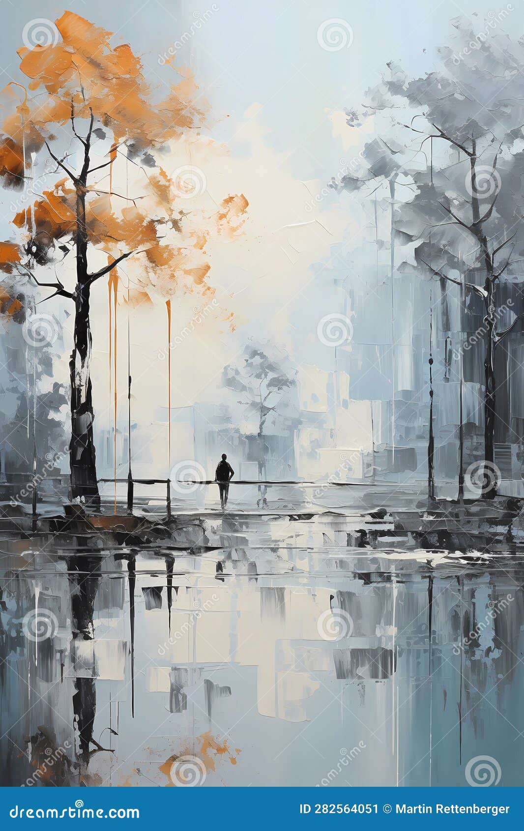 Abstract Art - Man in the Park Stock Illustration - Illustration of ...