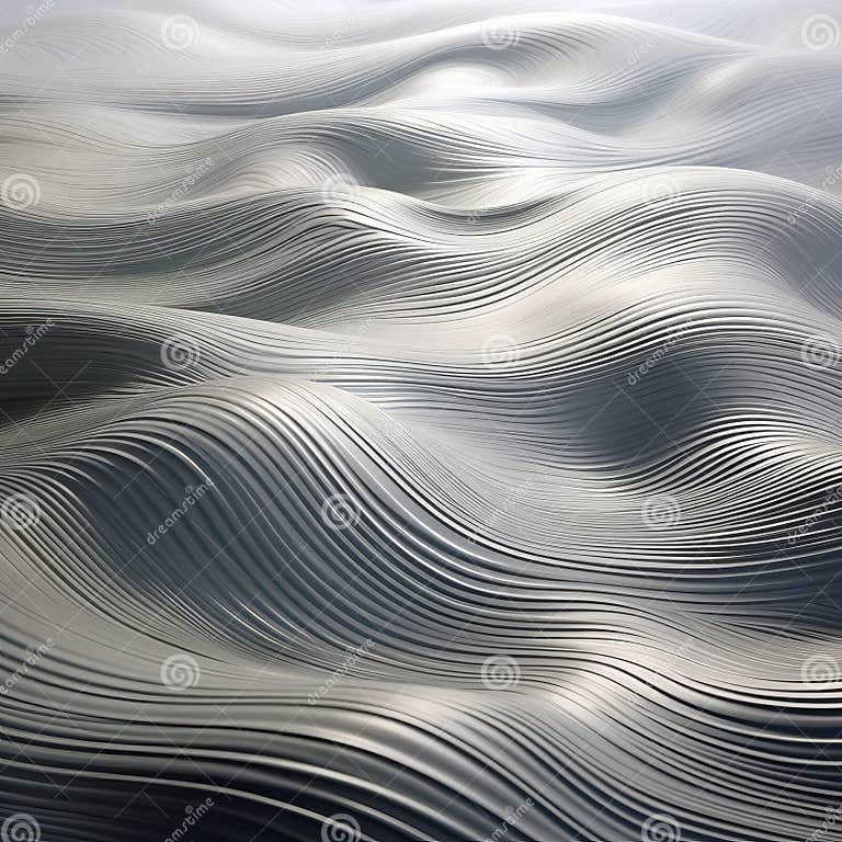 Abstract Art with Multidimensional Layers and Metallic Finish Stock ...