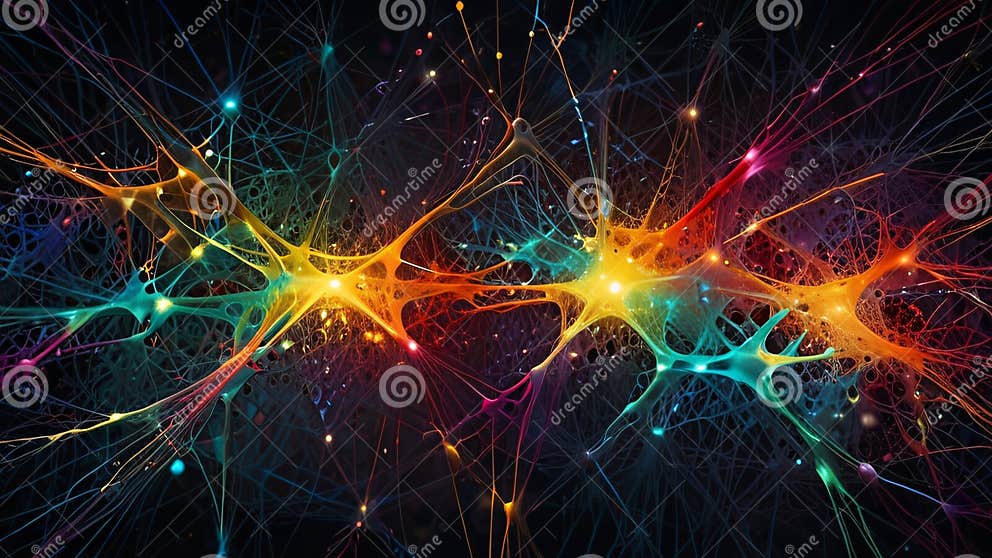 Intricate Web of Neural Networks: Abstract Image Featuring Nodes and Synaptic Patterns - AI ...