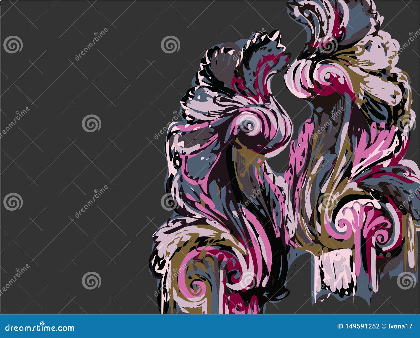 Abstract Art Paint Background Vector Dark Purple Stock Illustration ...