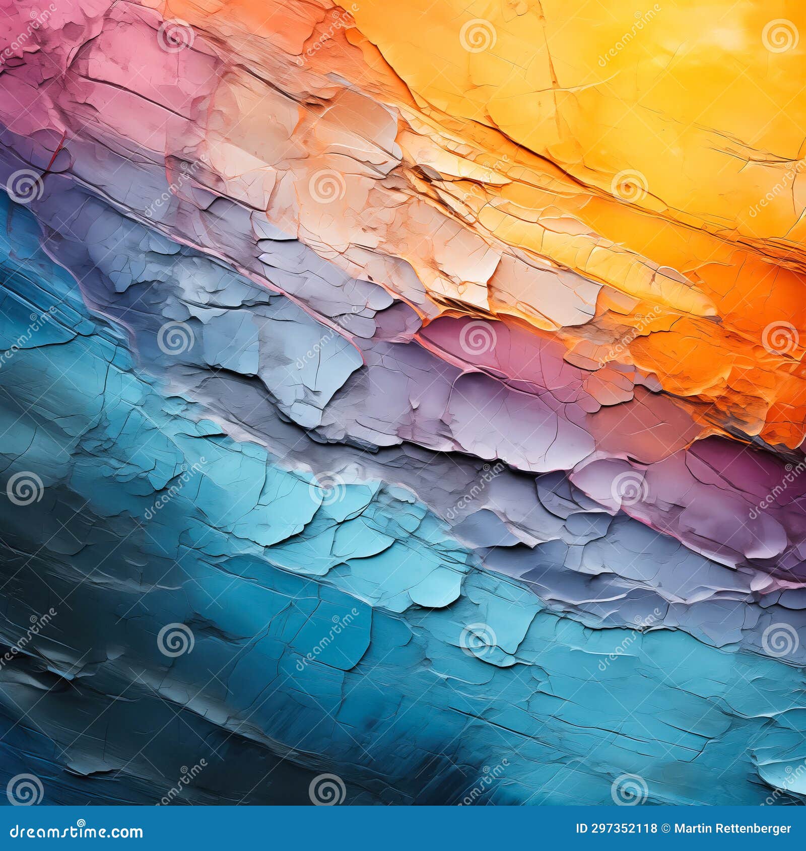 Abstract Art - Painting with Warm Colors Stock Illustration ...