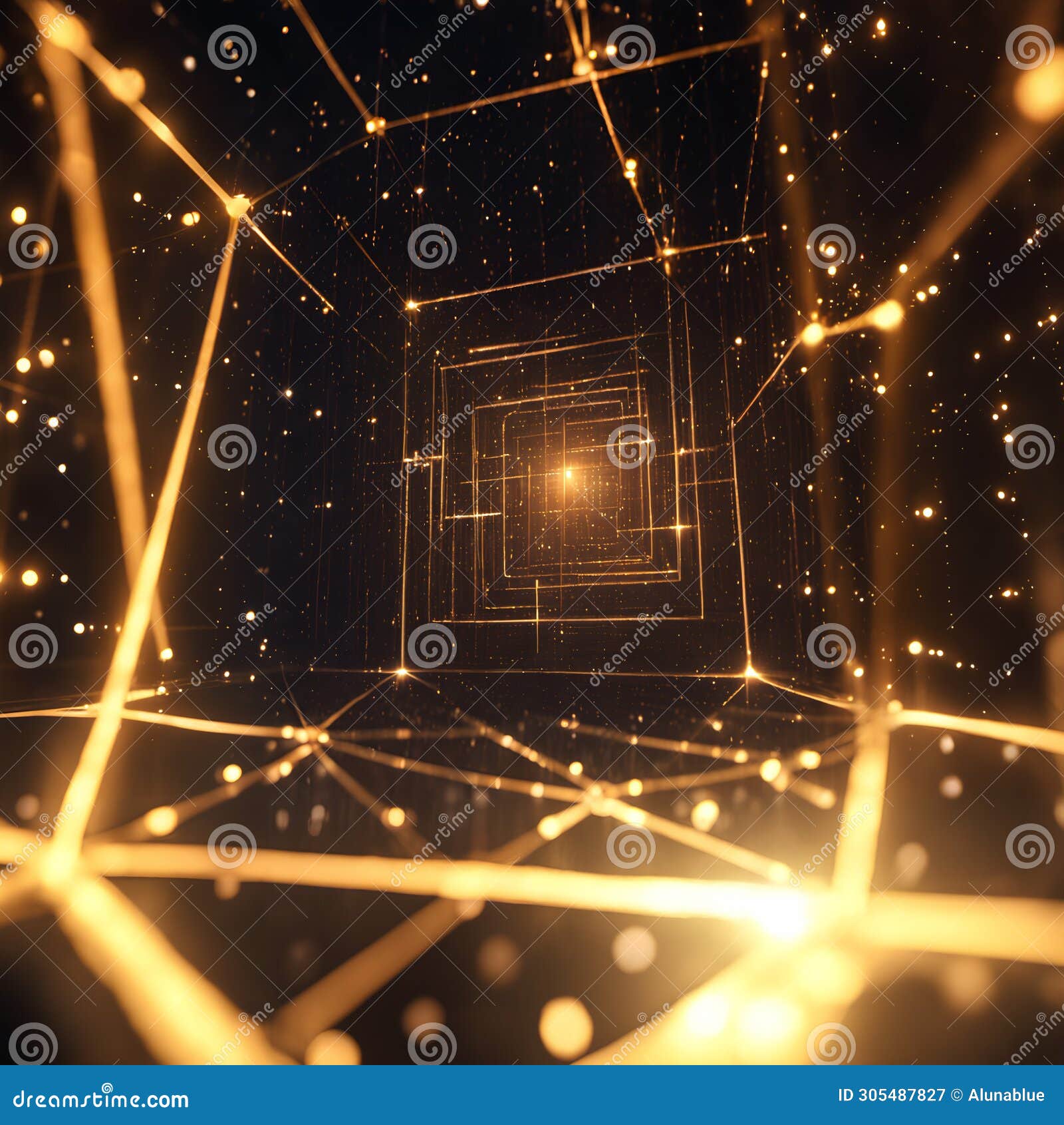 An Abstract Art Piece or a Complex Mathematical Quantum Concept. Stock ...