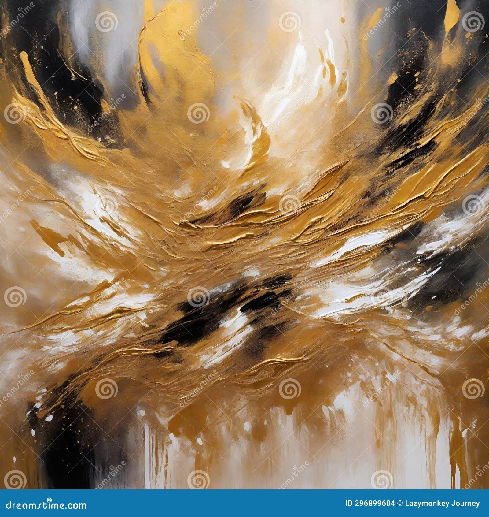 Abstract Art Print. Golden Texture Stock Illustration - Illustration of ...