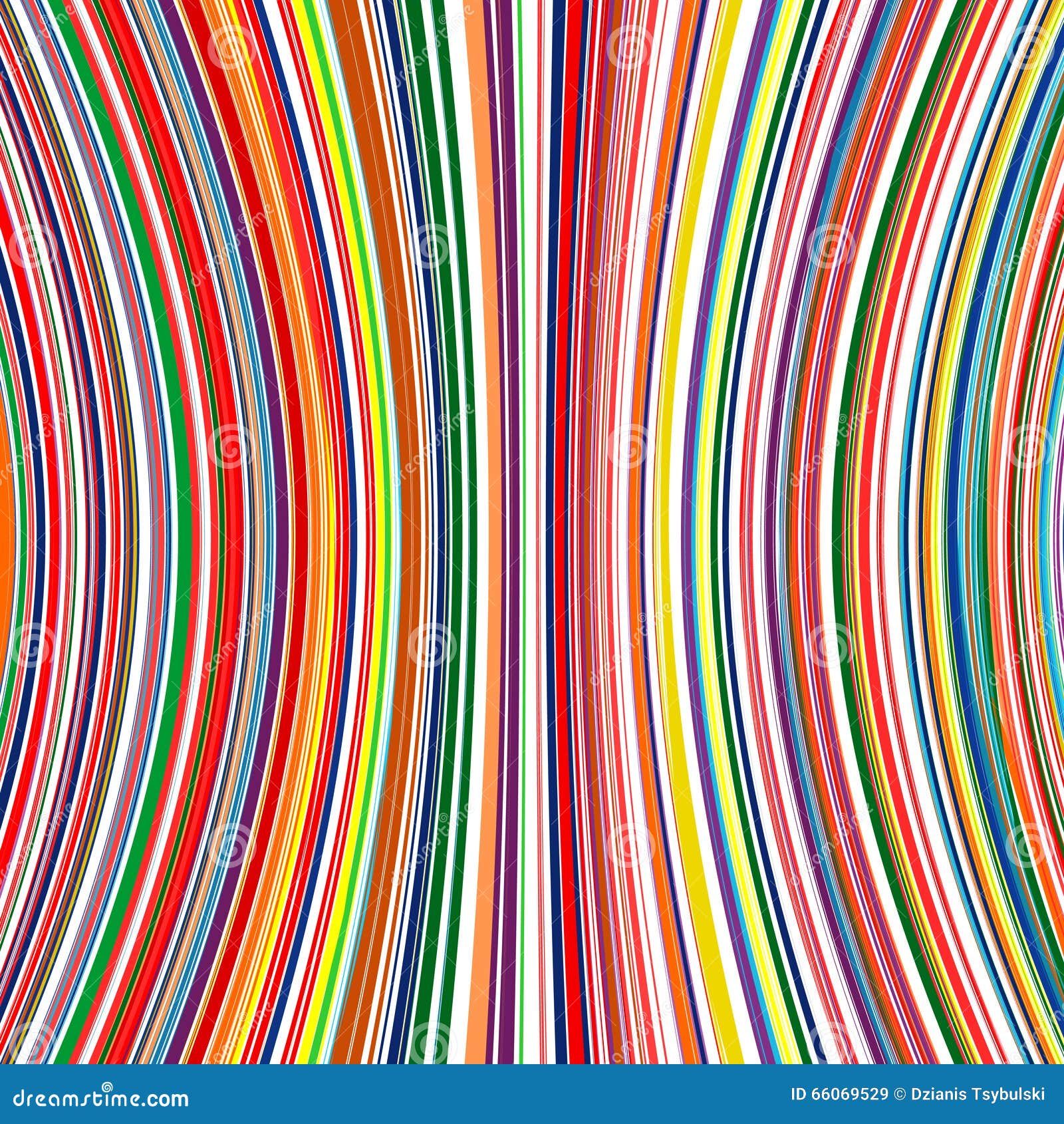 Abstract Art Rainbow Curved Lines Color Background Stock Vector ...