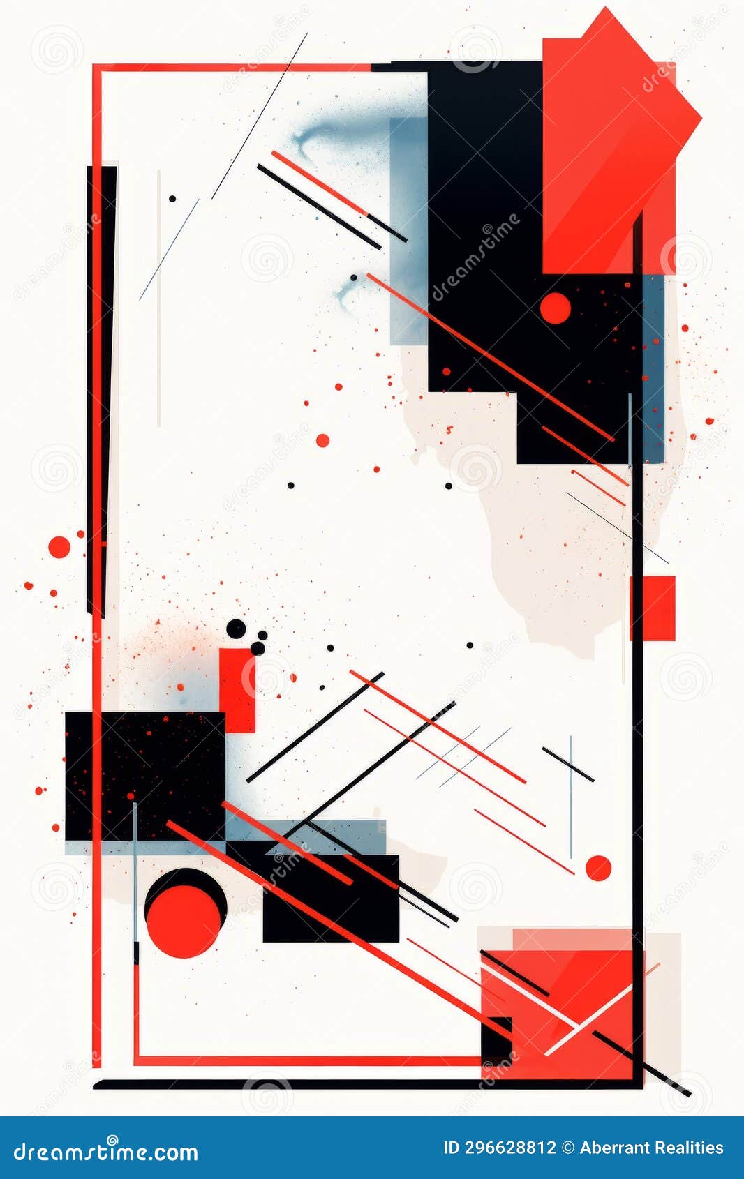 Abstract Art with Red Black and White Geometric Shapes Stock ... Abstract Art with Red Black and White Geometric Shapes Stock ...