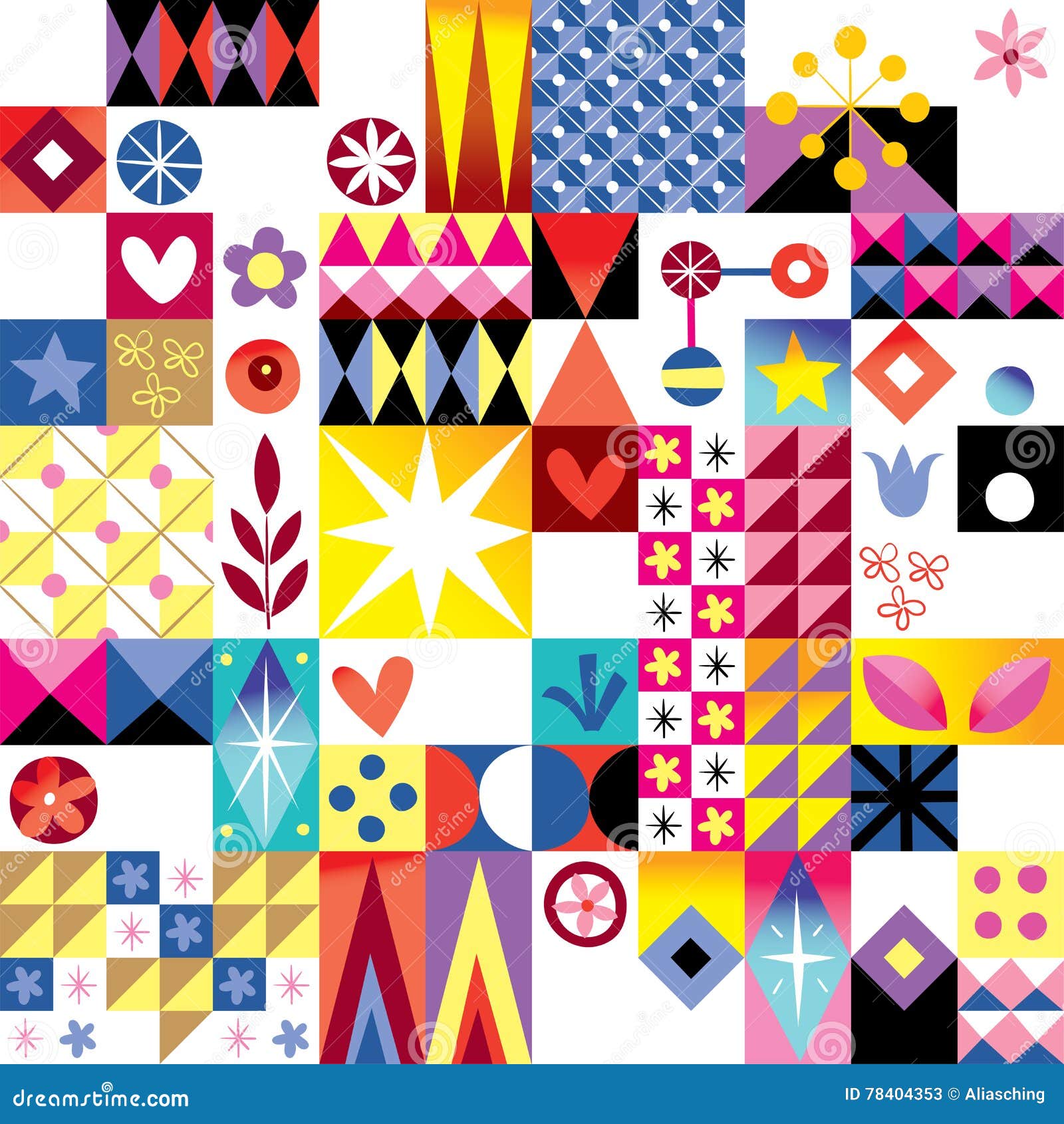 Abstract art retro pattern stock vector. Illustration of colorful ...