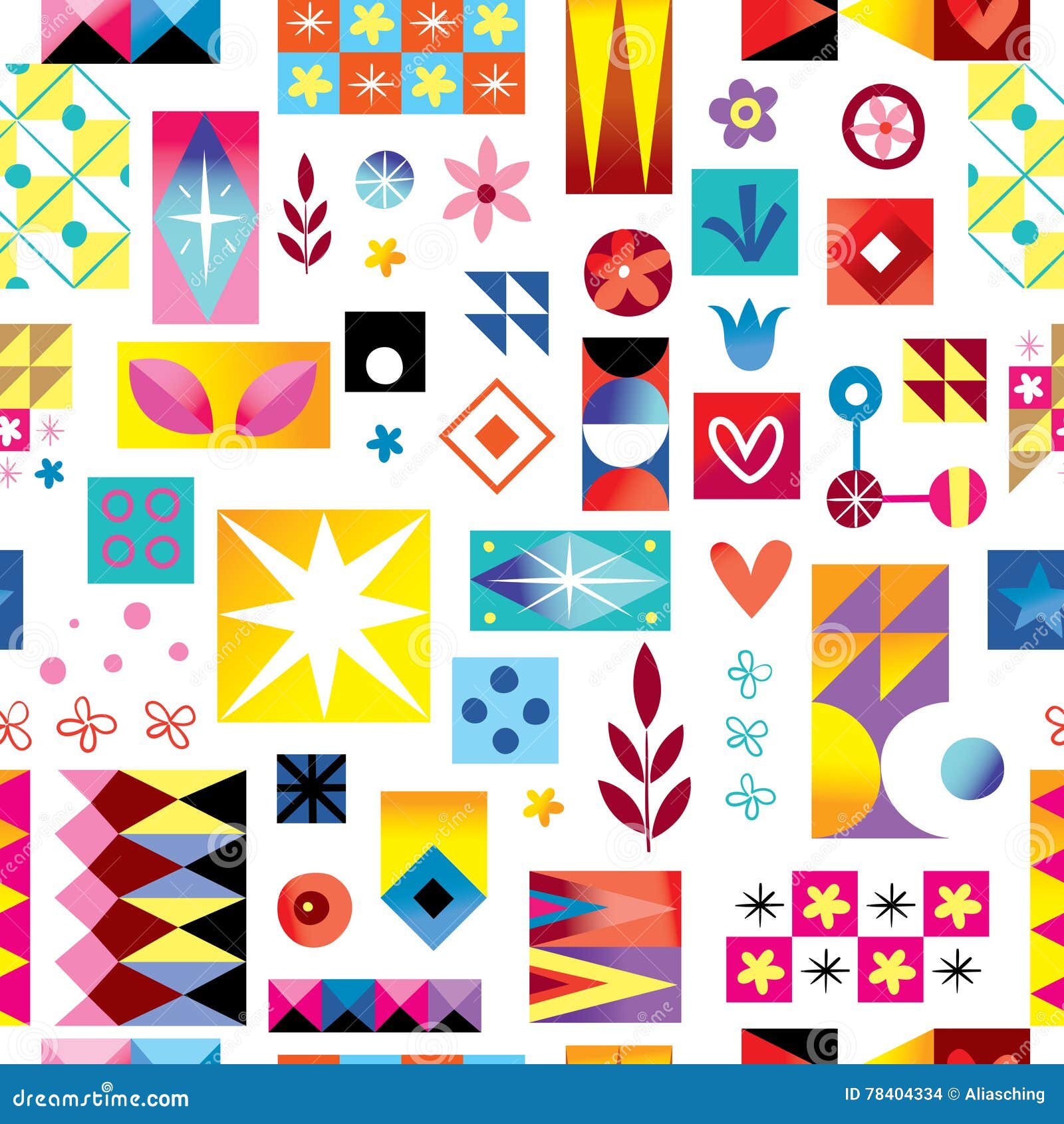 Abstract Art Seamless Pattern Stock Vector - Illustration of swatch ...