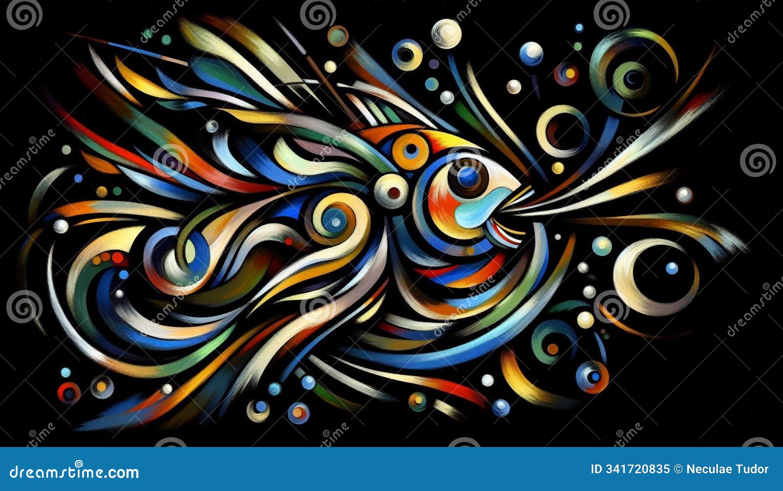 Abstract Shapes and Forms Artistic Poster Background Original Work of ...