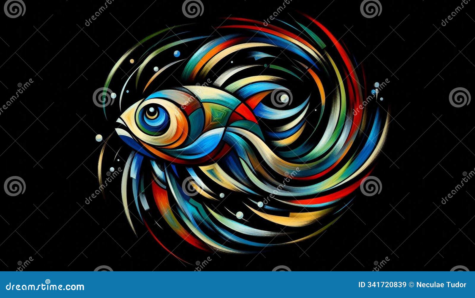 Abstract Shapes and Forms Artistic Poster Background Original Work of ...