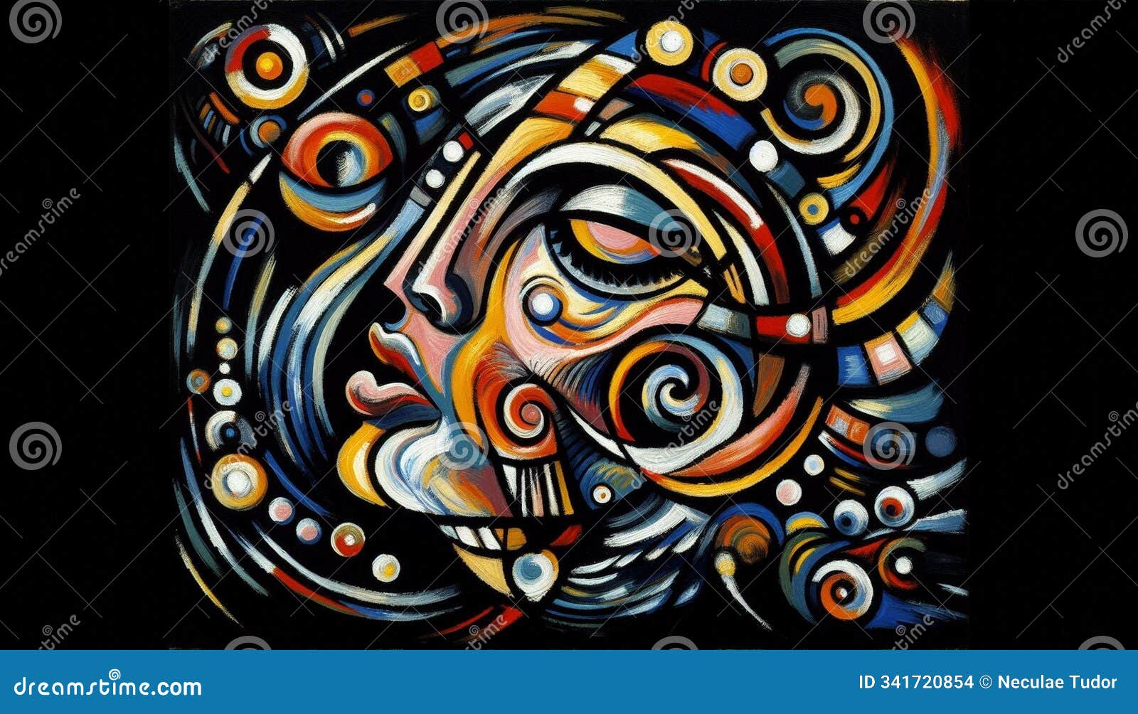 Abstract Shapes and Forms Artistic Poster Background Original Work of ...