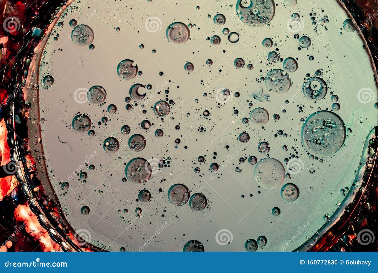 Abstract Art Steel Blue Enamel Bubbled Texture Stock Photo - Image of ...