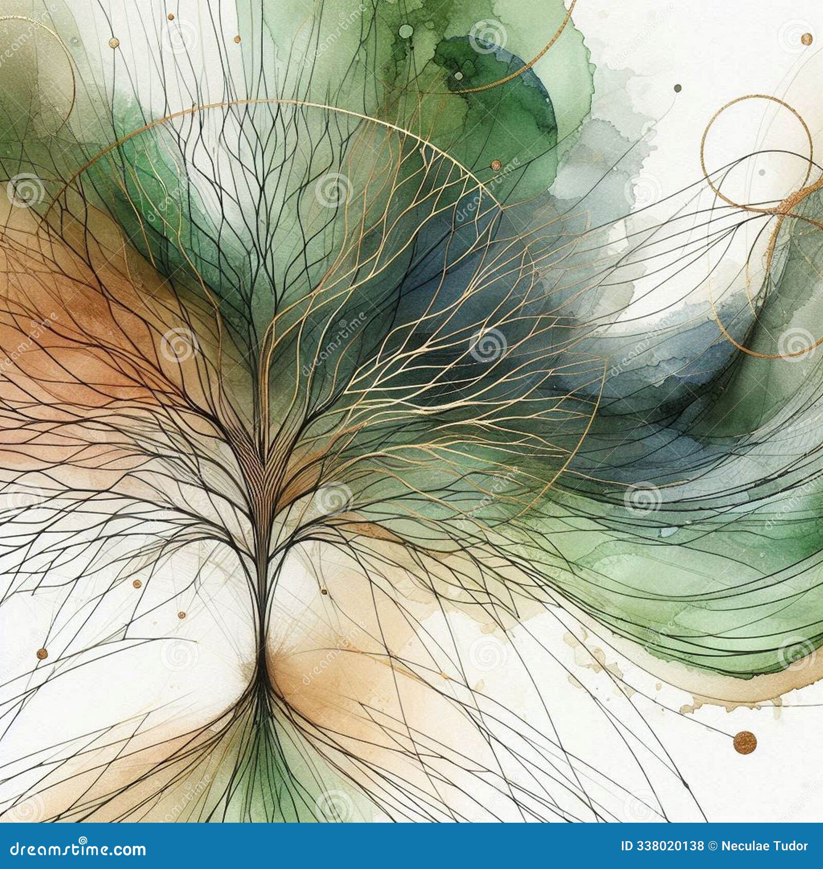 Abstract Surreal Nature Art with Quirky Forms, Shapes, Dreams Fluid ...