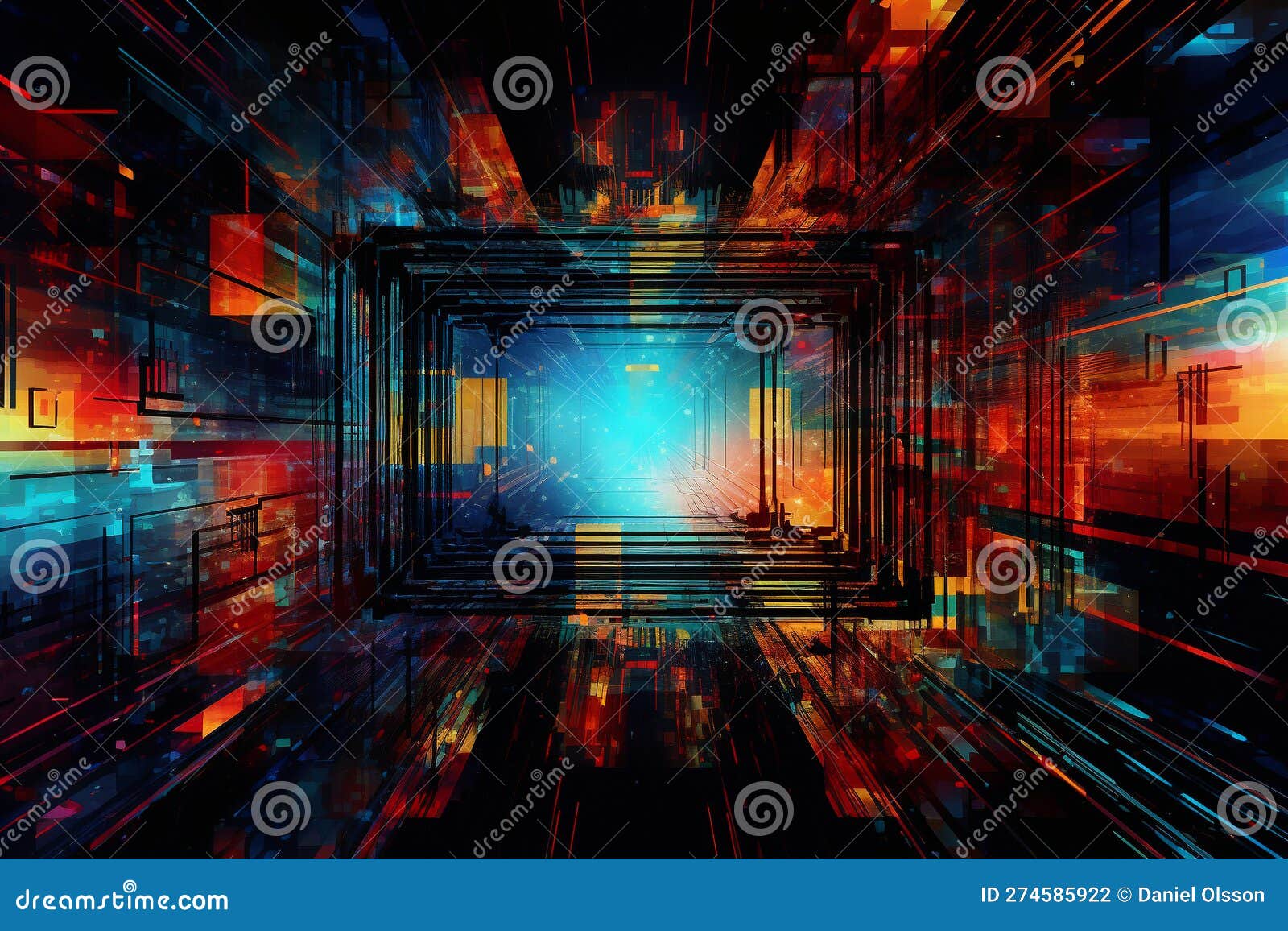 Abstract Art Technology Concept Stock Illustration - Illustration of ...