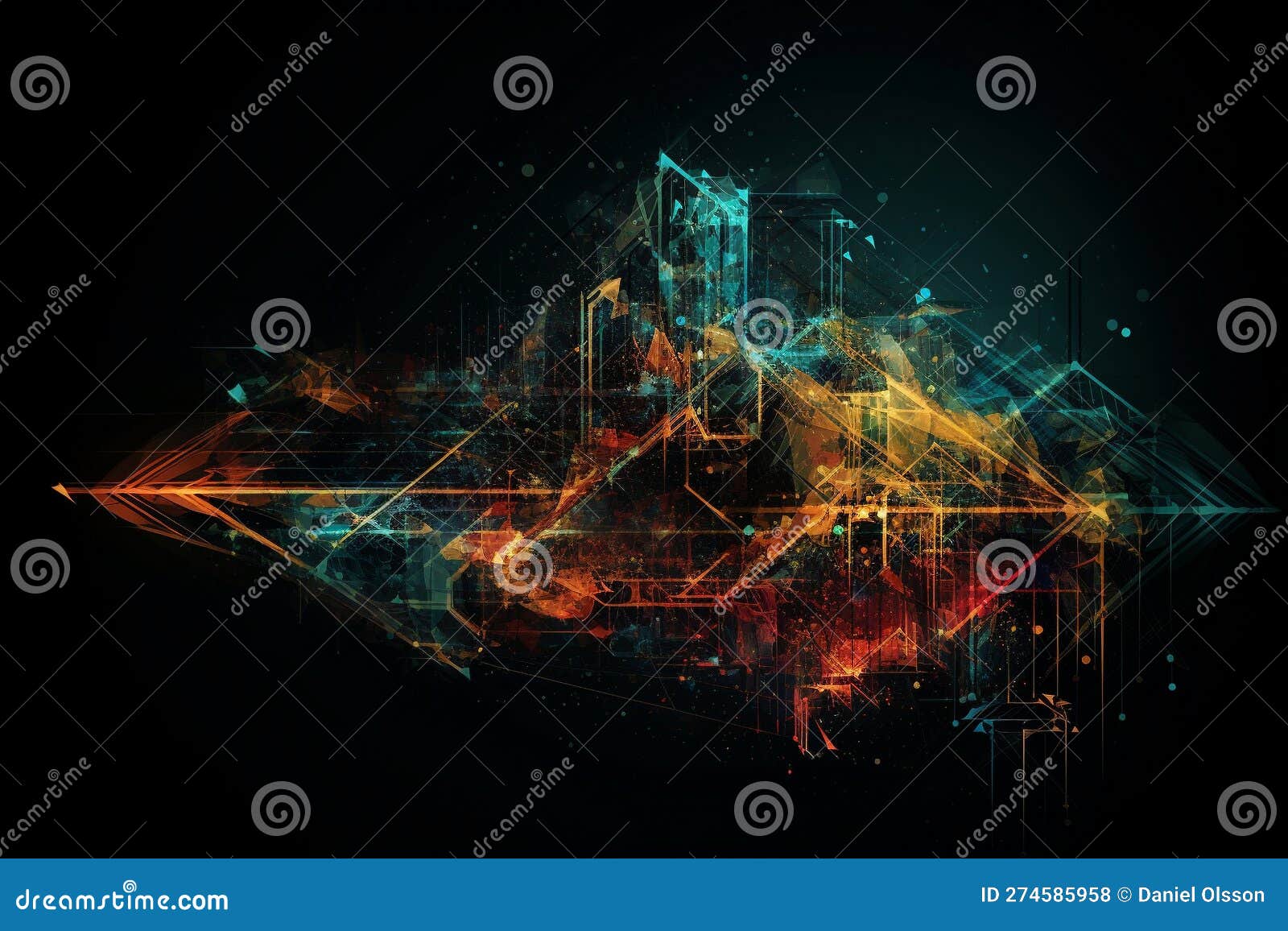 Abstract Art Technology Concept Stock Photo - Image of stage, lighting ...