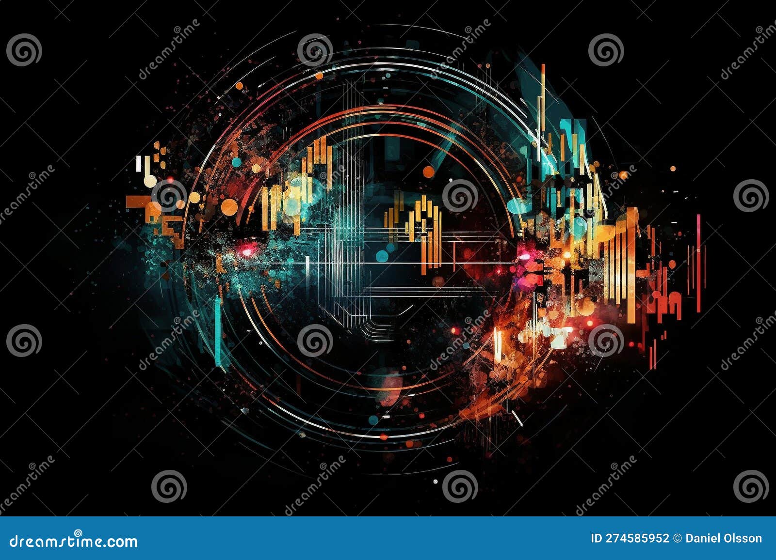 Abstract Art Technology Concept Stock Photo - Image of metropolis ...