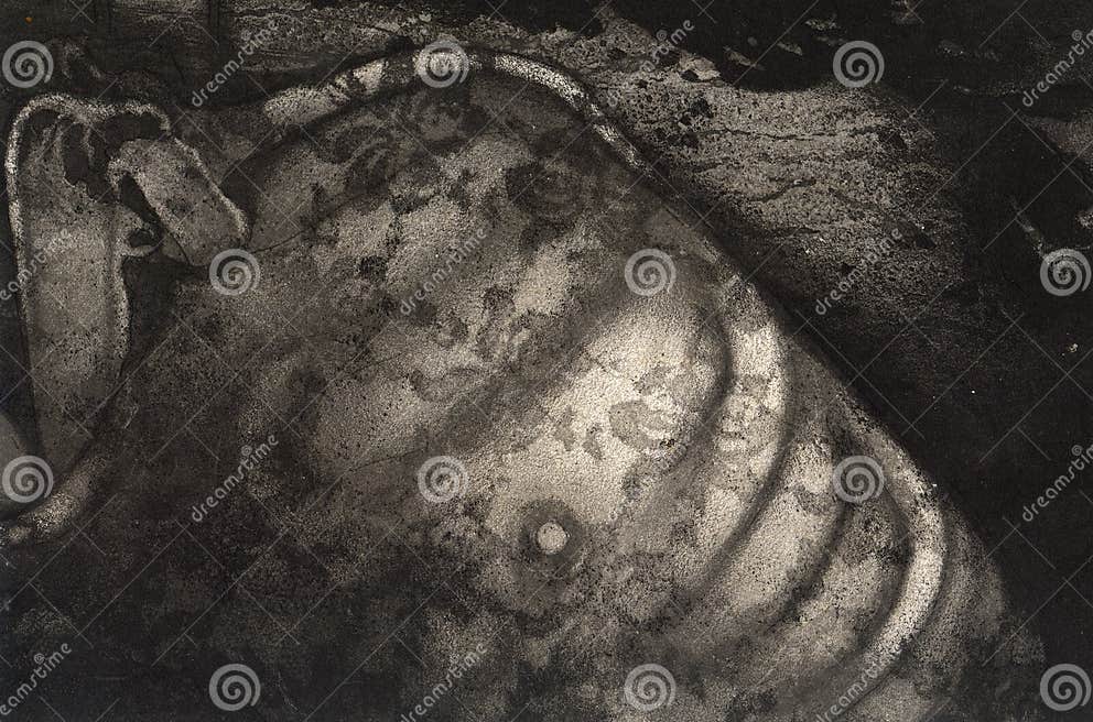 Abstract Art Texture and Background Etching Printmaking on Paper. Stock ...