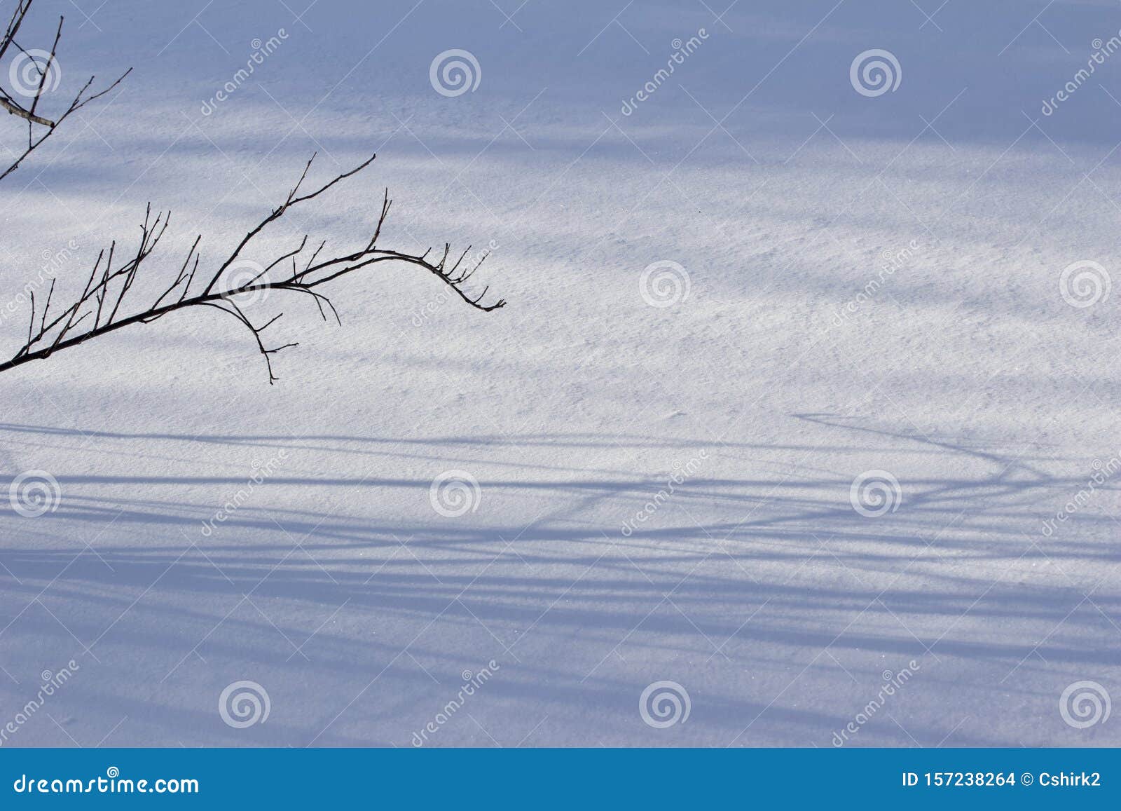 Abstract Art Texture Background of a Snow Covered Ground with a Tree ...