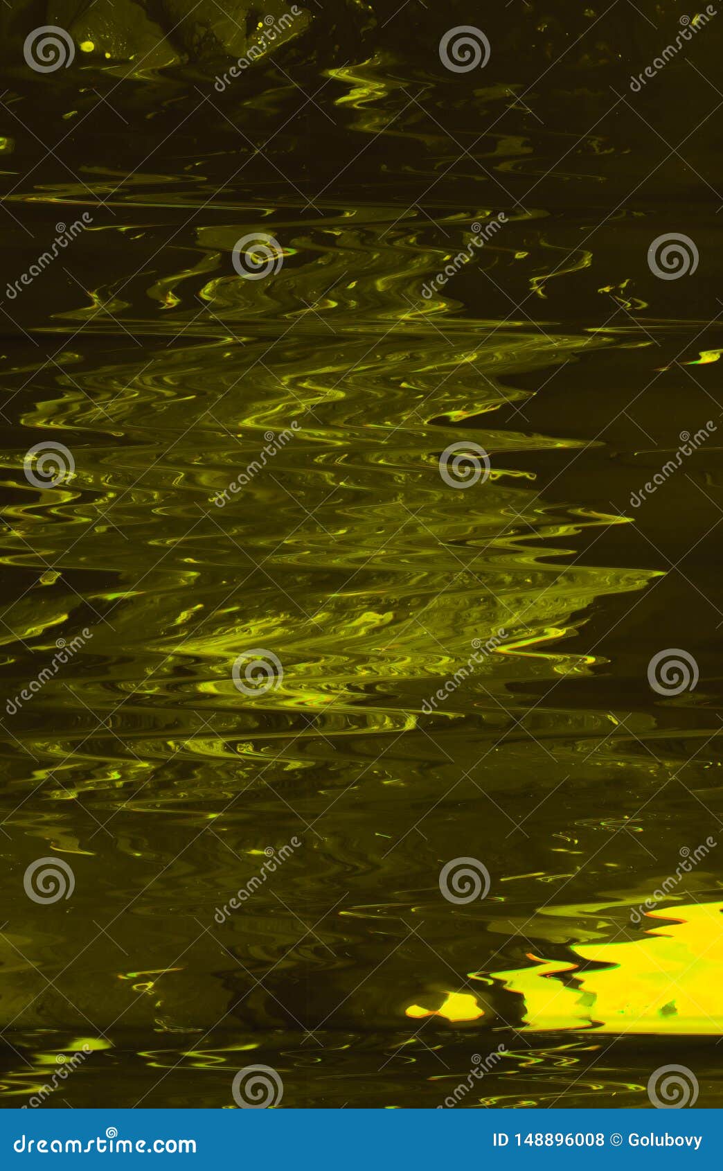 Yellow Ripple Water Surface Abstract Art Background Stock Photo - Image ...