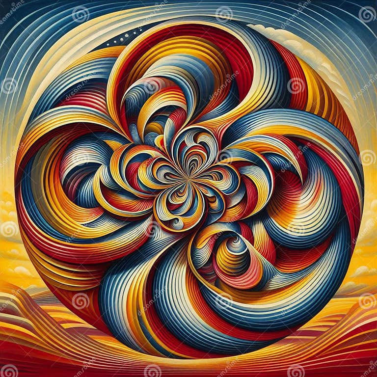 Abstract Art Using Visual Language of Shape, Form, Color and Line To ...