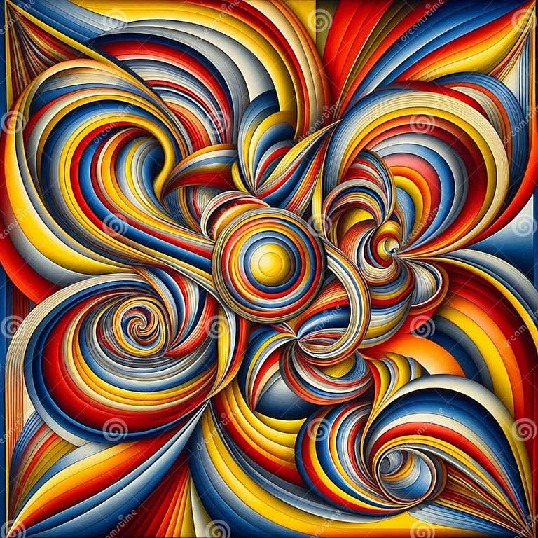 Abstract Art Using Visual Language of Shape, Form, Color and Line To ...