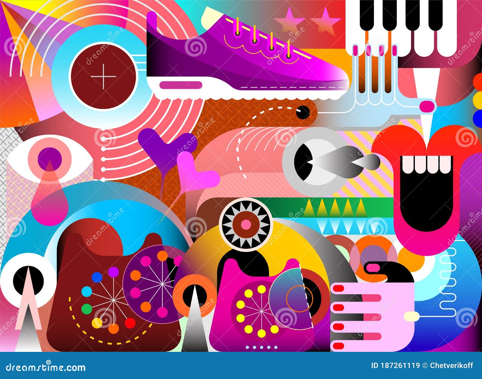 Abstract Art Vector Illustration Stock Vector - Illustration of ...