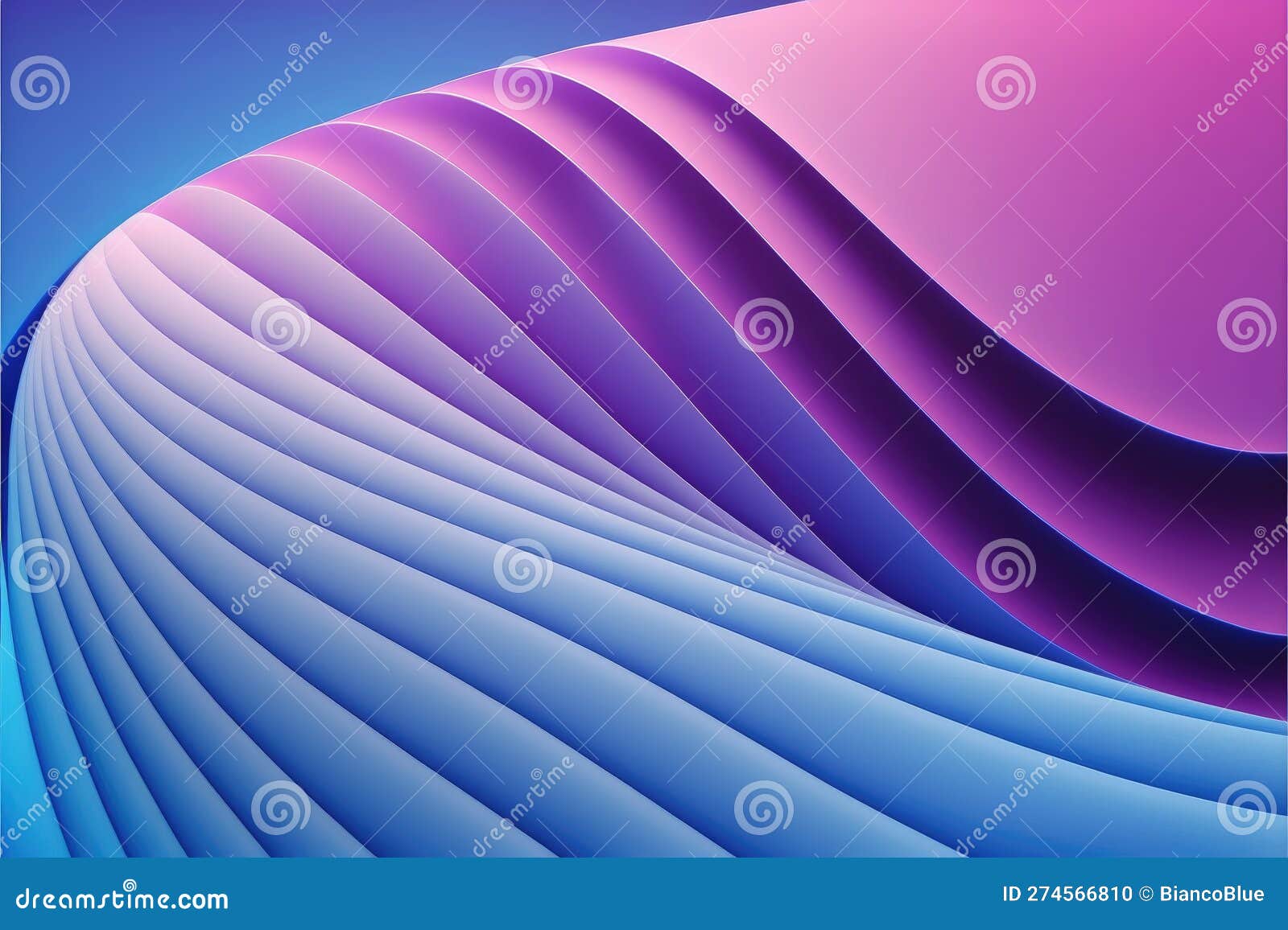 Abstract Art of Wave Blue and Pink in Pastel Color Pattern. Stock ...