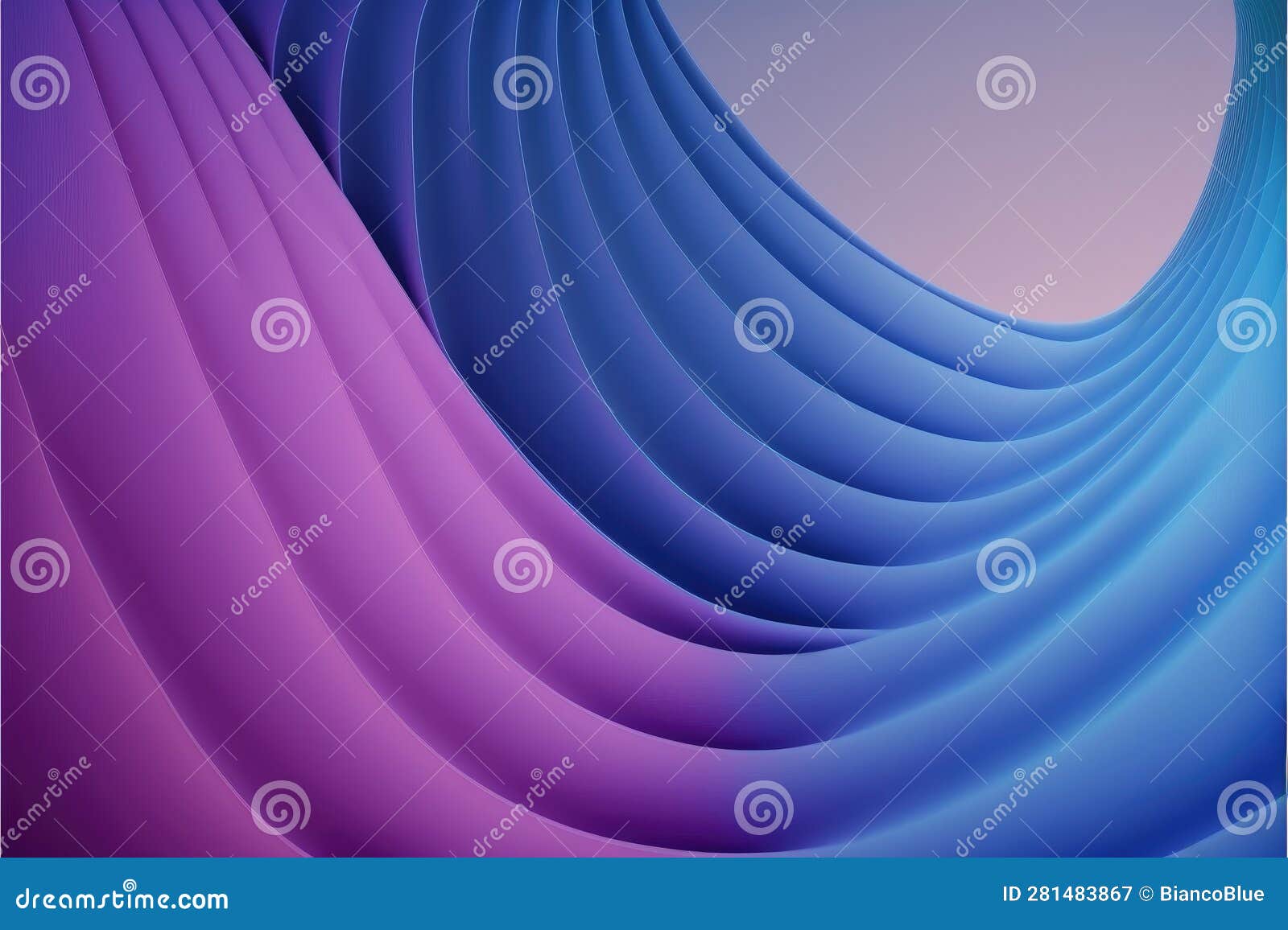 Abstract Art of Wave Blue and Pink in Pastel Color Pattern. Stock ...