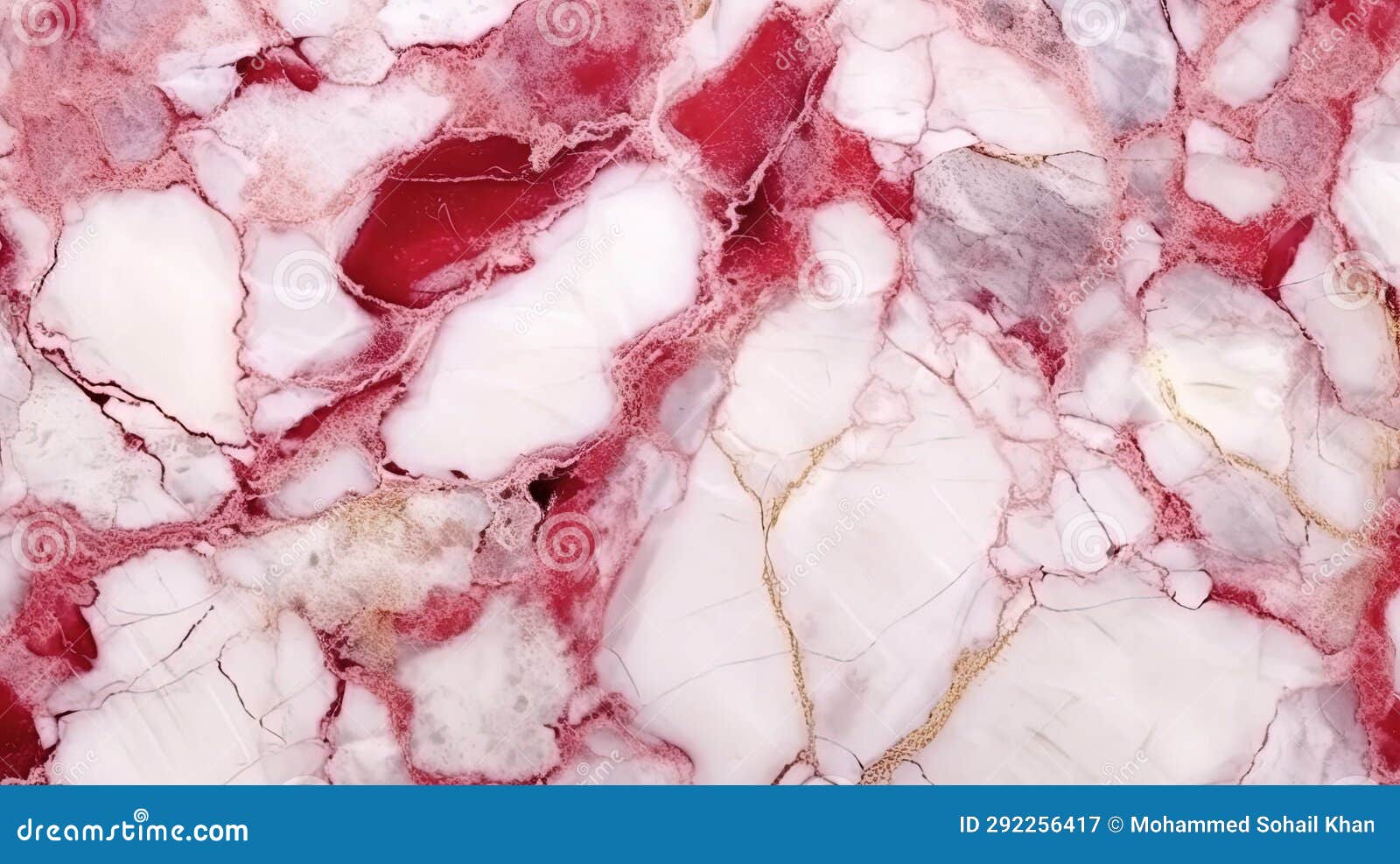 Abstract Art White and Red Ruby Marble Texture Background Stock Image ...