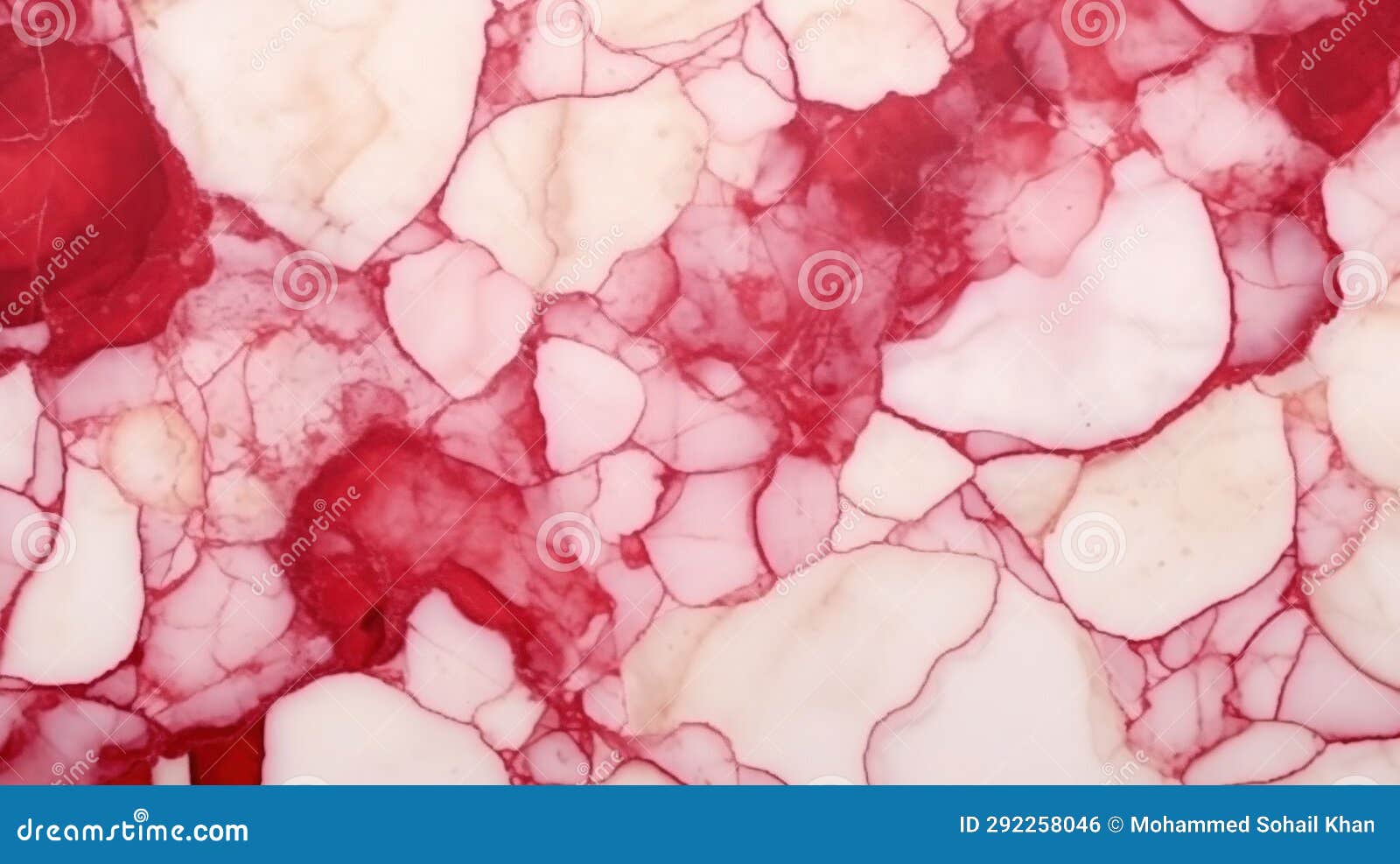 Abstract Art White and Red Ruby Marble Texture Background Stock ...