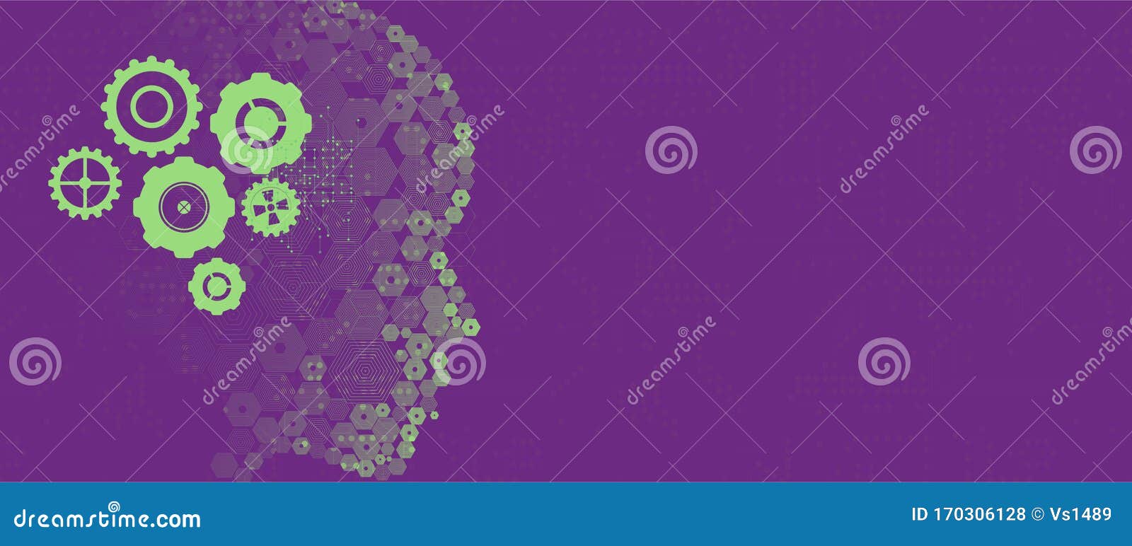 Abstract Artificial Intelligence. Cloud Computing. Machine Learning ...