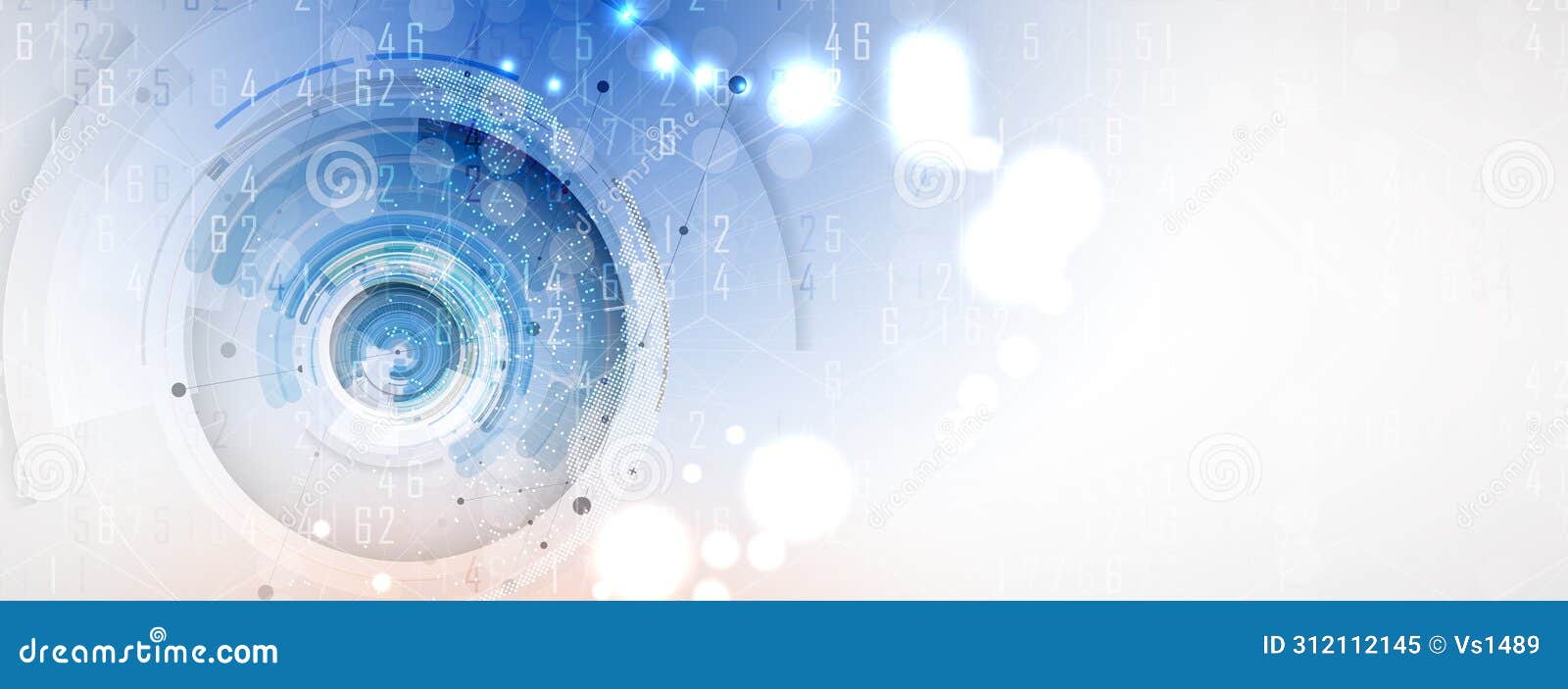 Abstract Artificial Intelligence. Cloud Computing. Machine Learning ...