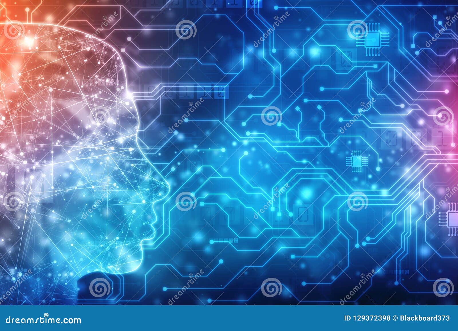 Abstract Artificial Intelligence. Creative Brain Concept, Technology ... Abstract Artificial Intelligence. Creative Brain Concept, Technology ...