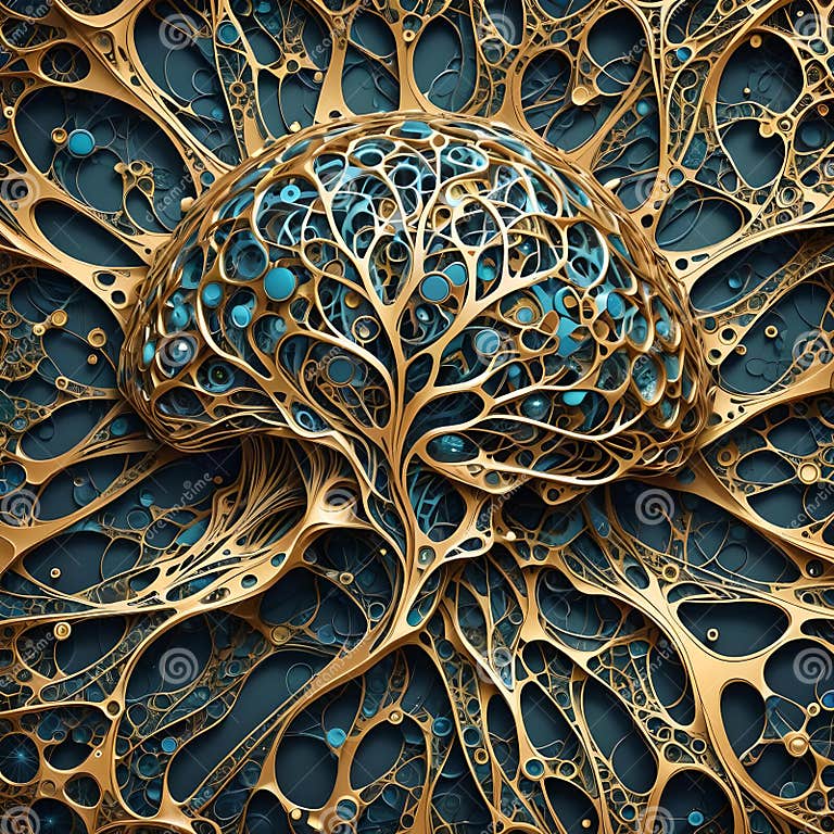 Abstract Artificial Intelligence. Creative Concept of Thinking, Visual ...