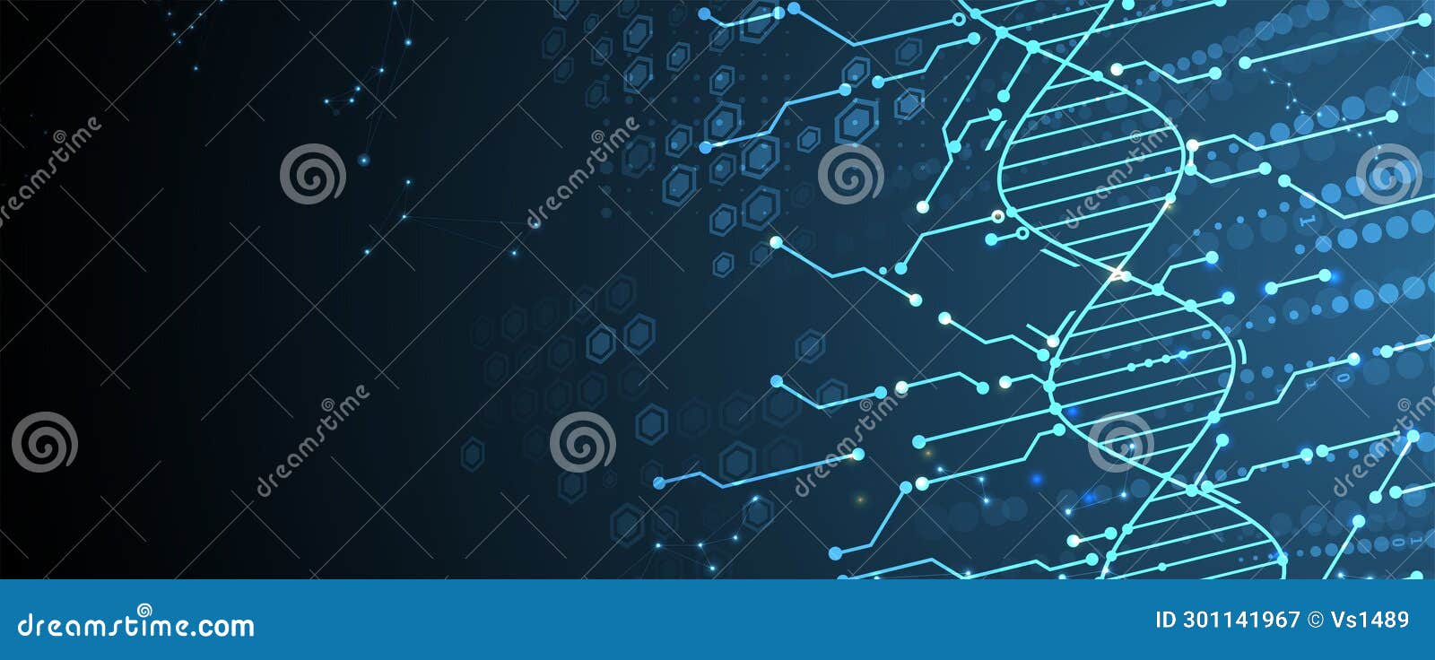 Abstract Artificial Intelligence DNA Technology. Science and Social ...