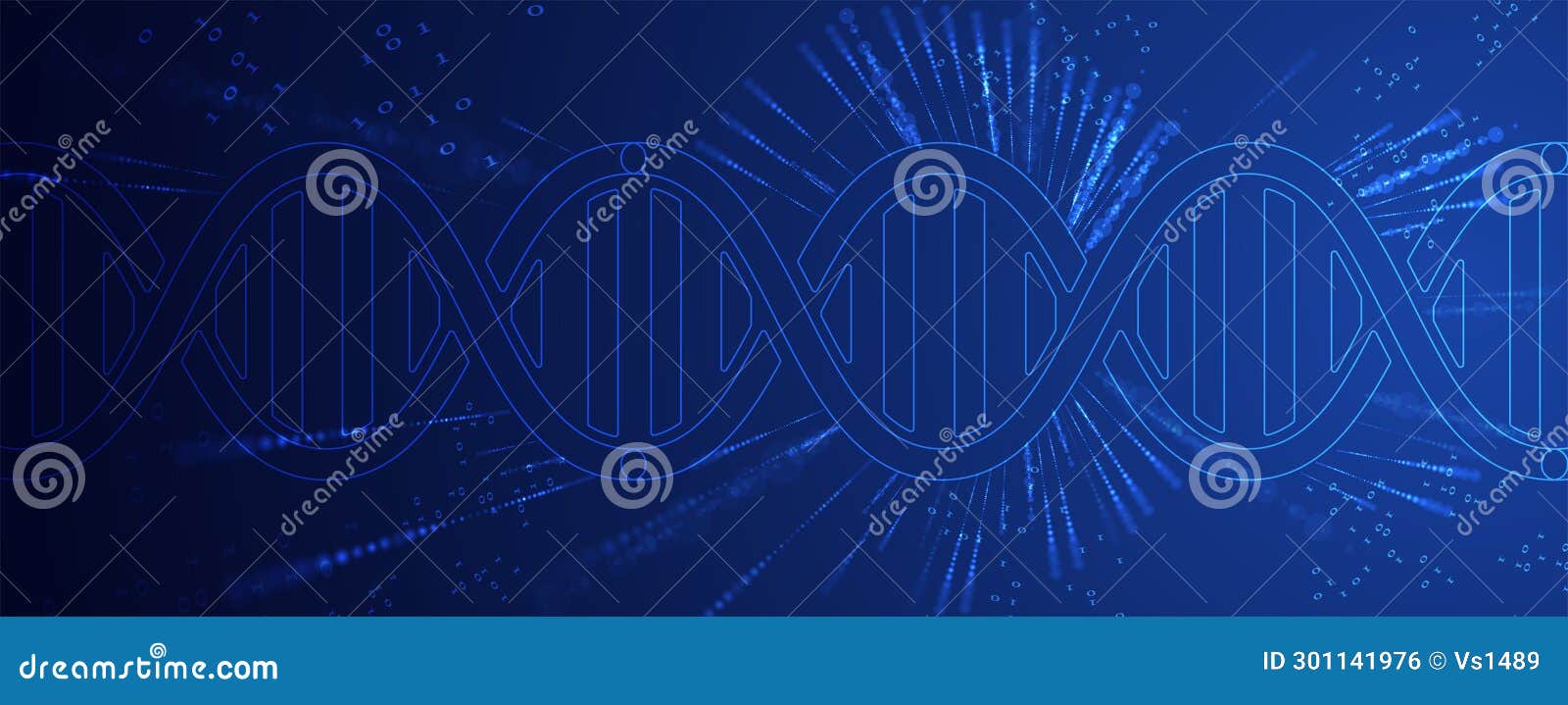 Abstract Artificial Intelligence DNA Technology. Science and Social ...