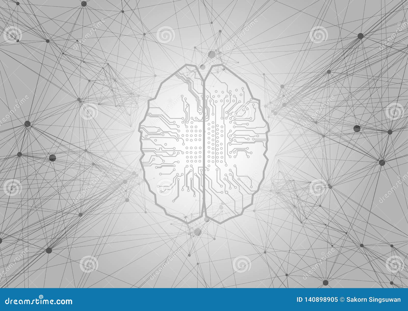 Artificial Intelligence Technology Background. Neural Network ...