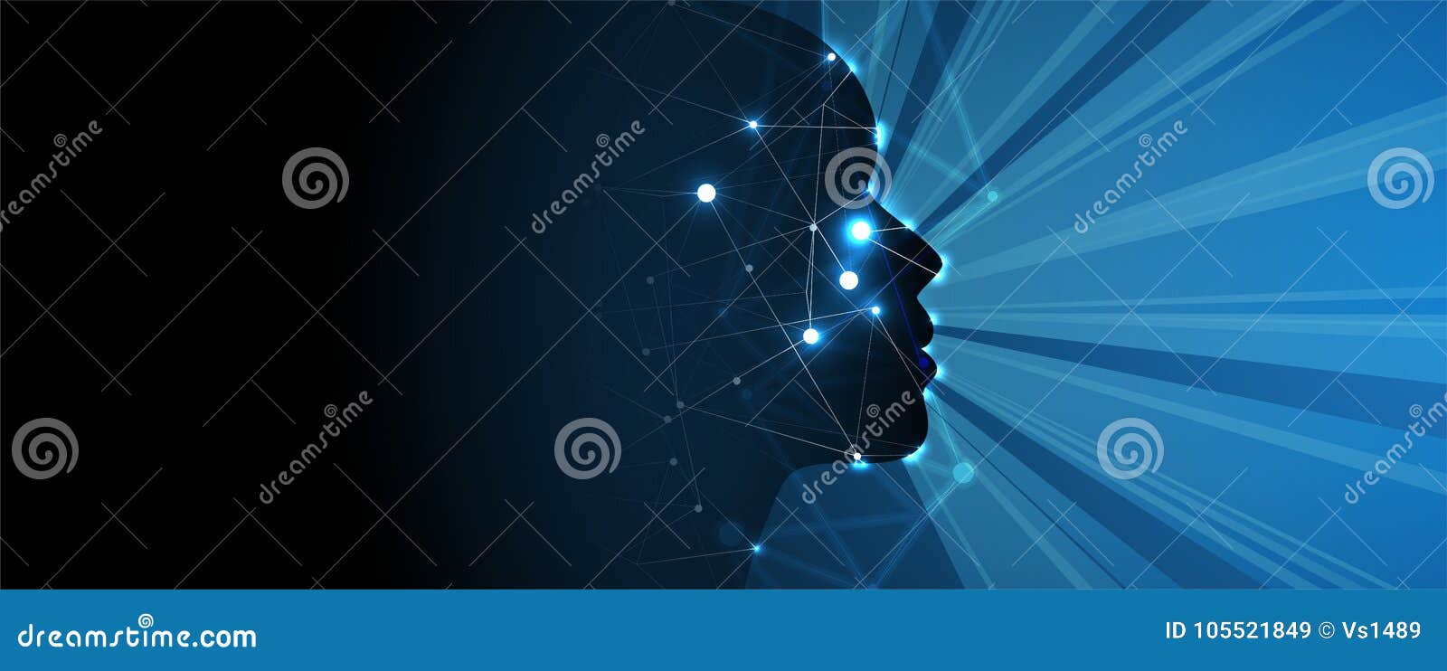 Artificial Intelligence. Technology Web Background Stock Vector ...