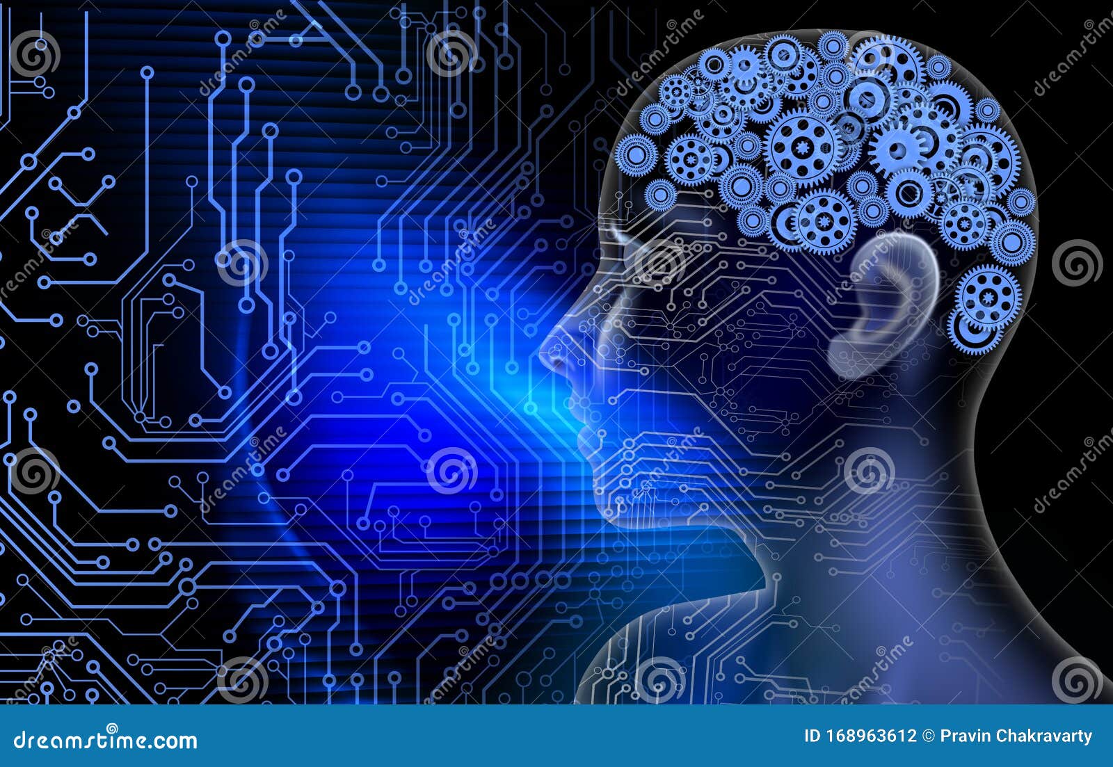 Technology Cogs Electronic Background. Virtual Concept. World Network ...