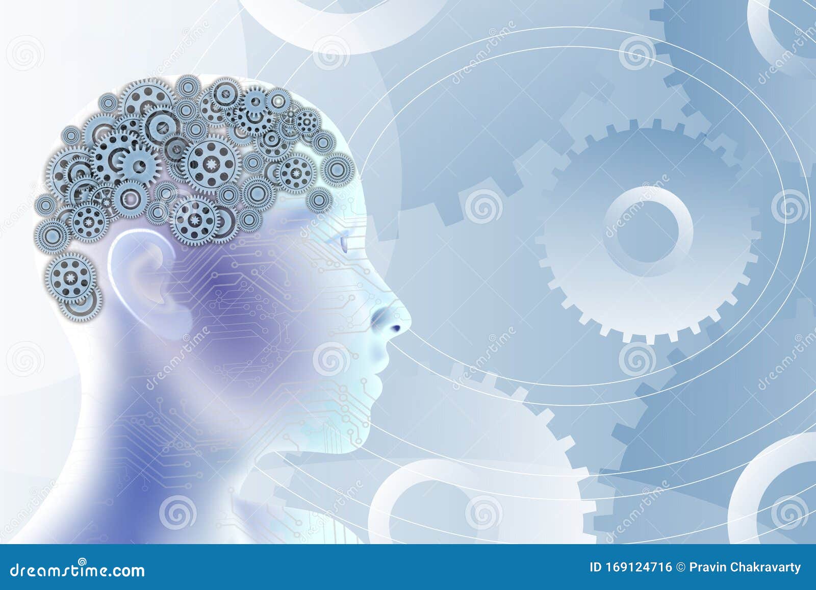 Technology Cogs Background. Virtual Concept. World Network Technology ...